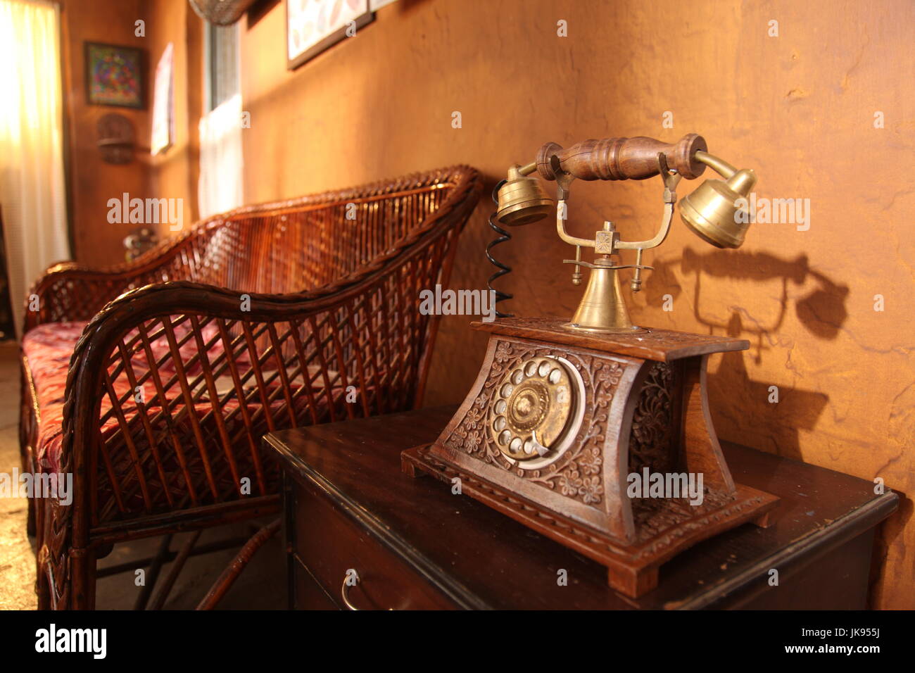 Antique Land Phone Stock Photo - Alamy