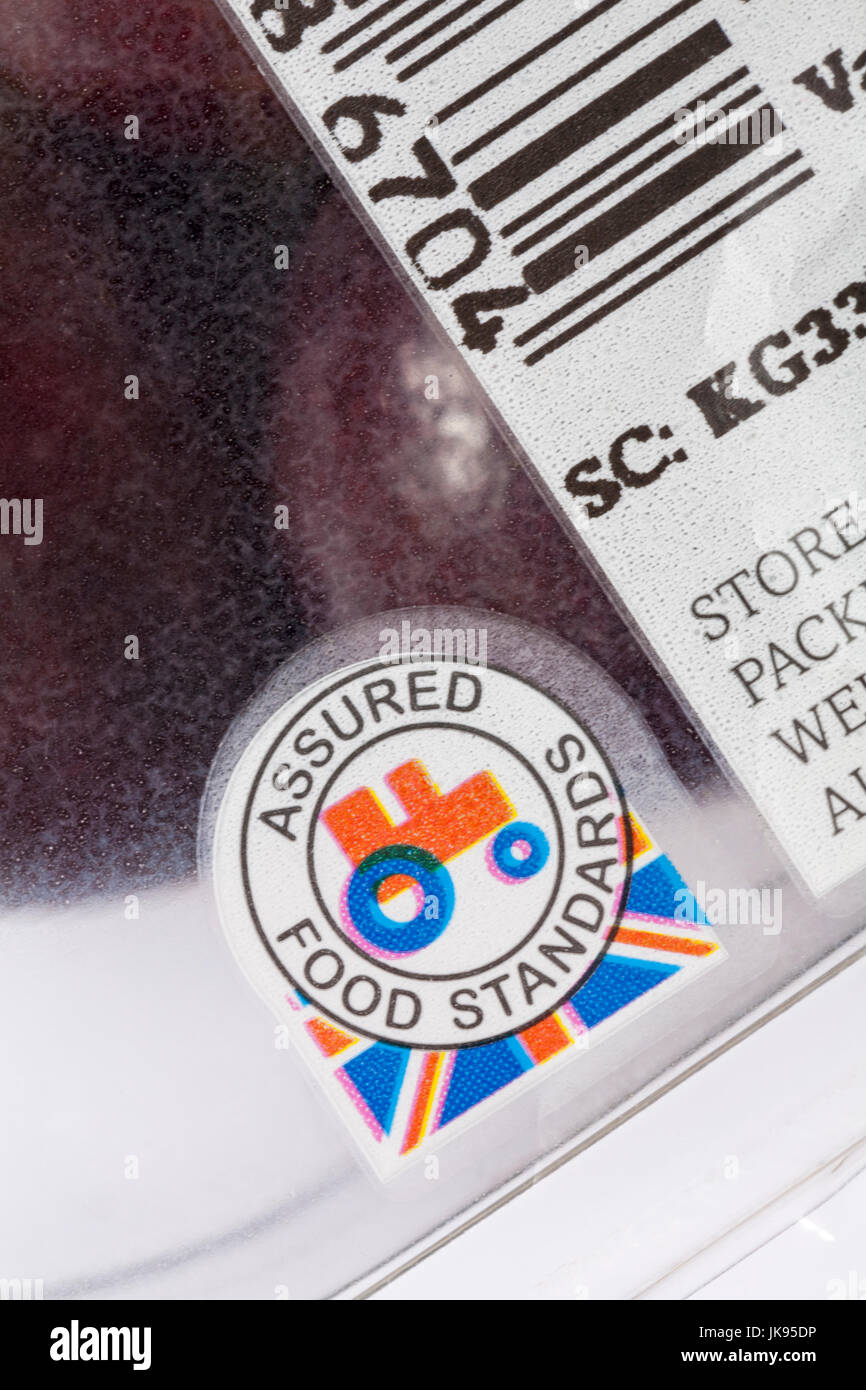 Assured food standards logo with little red tractor hi-res stock ...