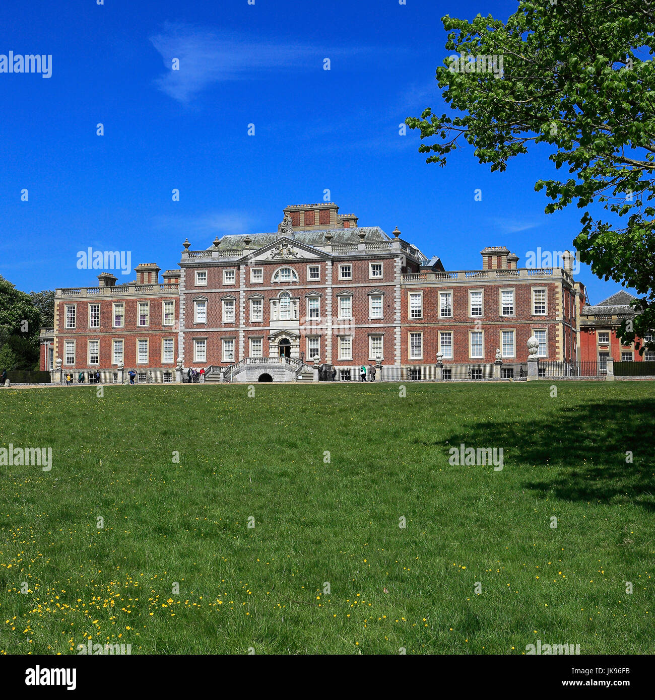 Summer, Wimpole Hall, a 17th century English stately home ...