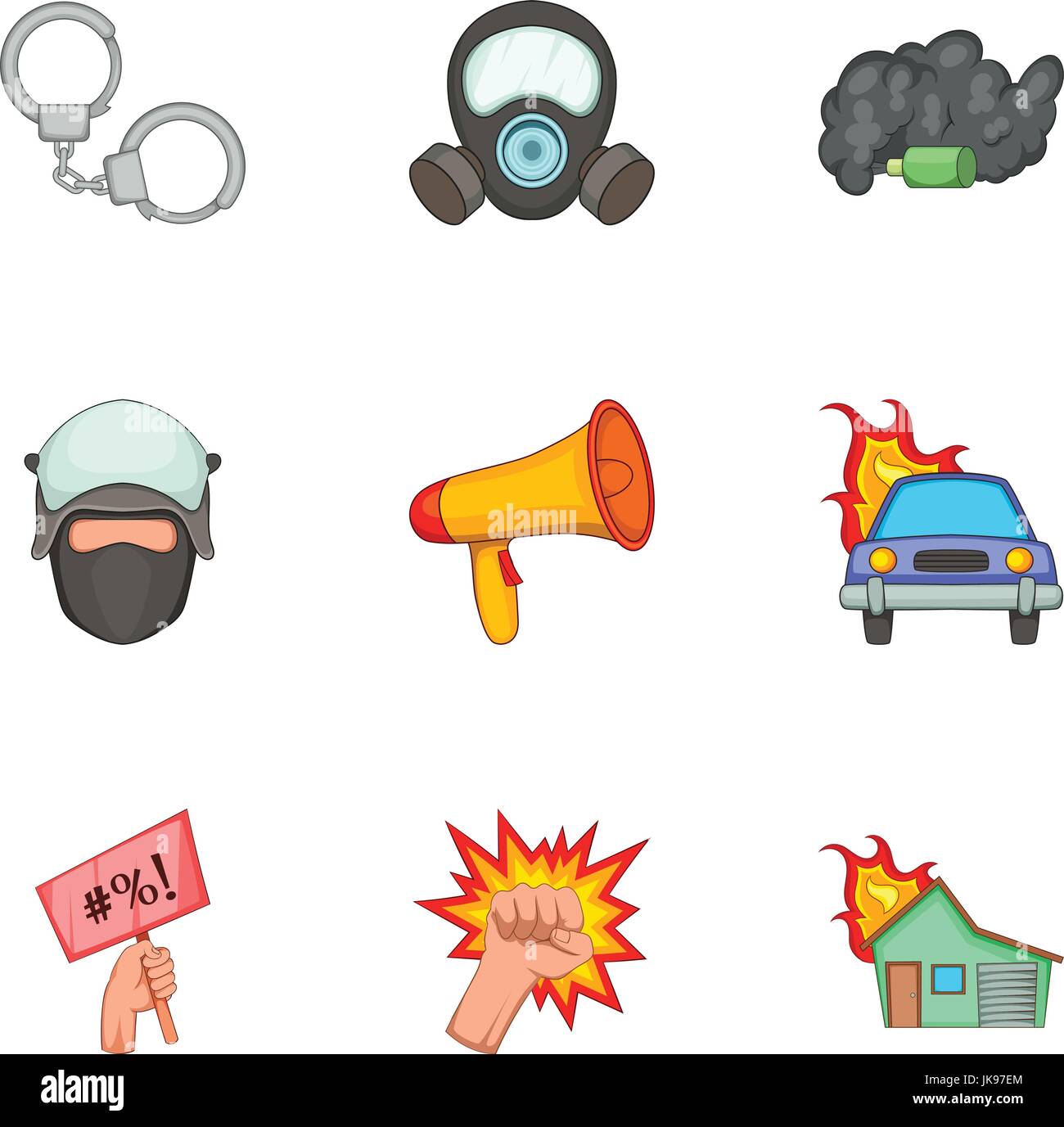 Crowd disorder Stock Vector Images - Alamy