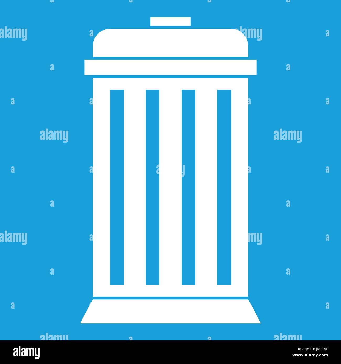 Trash can icon white Stock Vector Image & Art - Alamy