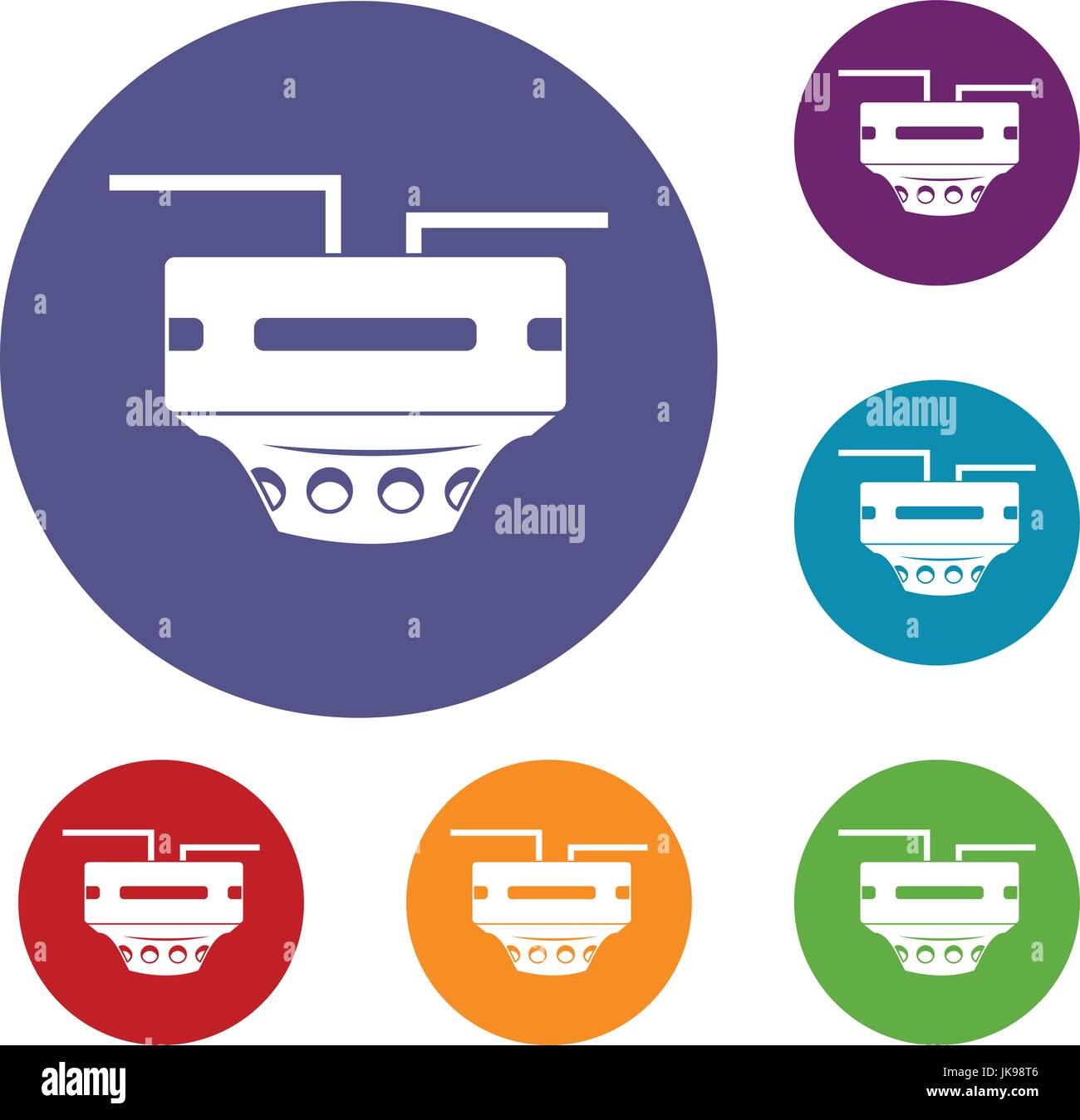 Monitor socket icons set Stock Vector Image & Art - Alamy