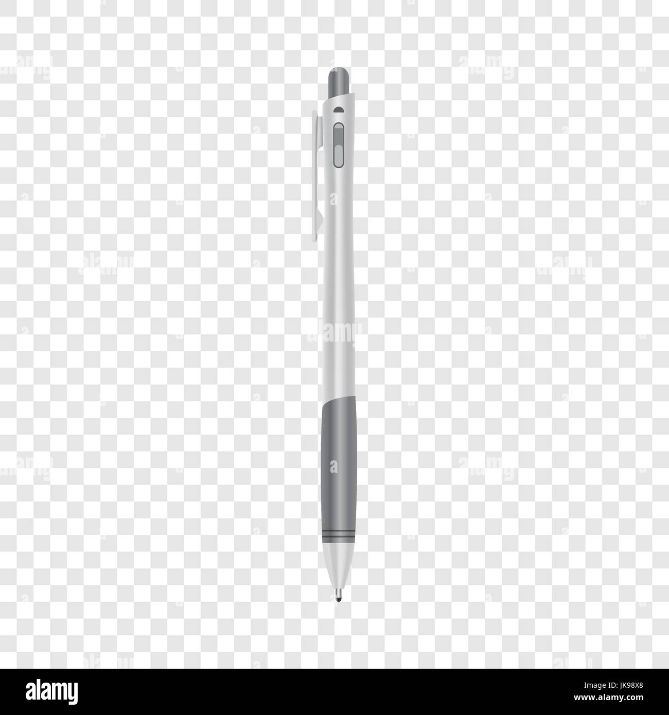 Gray ballpoint pen mockup, realistic style Stock Vector Image & Art - Alamy
