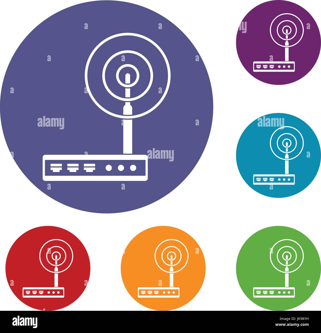 Wifi router icons set Stock Vector Image & Art - Alamy