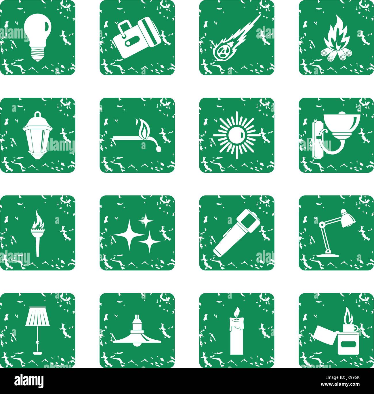 Light source symbols icons set grunge Stock Vector Image & Art - Alamy