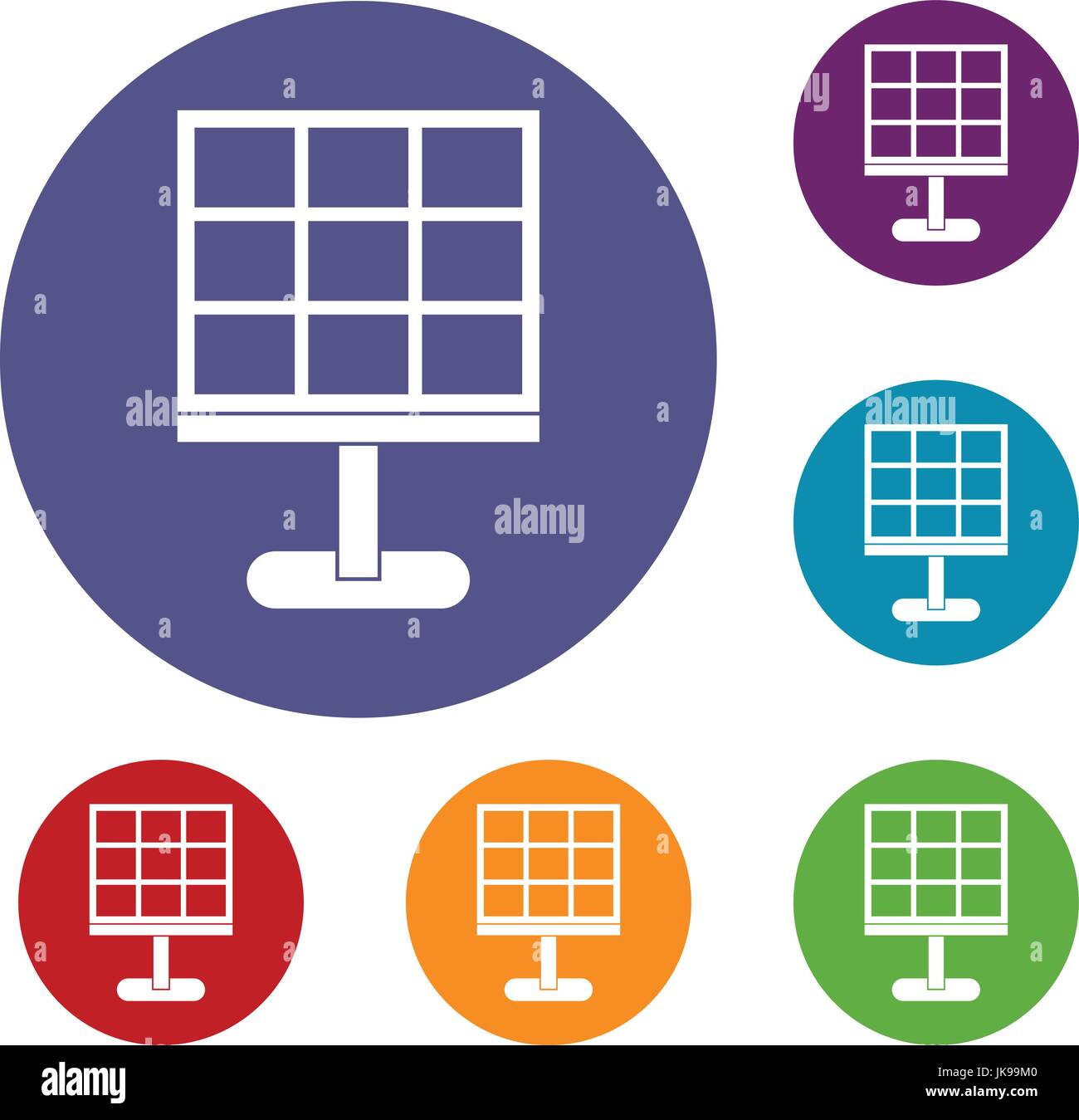 Solar battery icons set Stock Vector Image & Art - Alamy