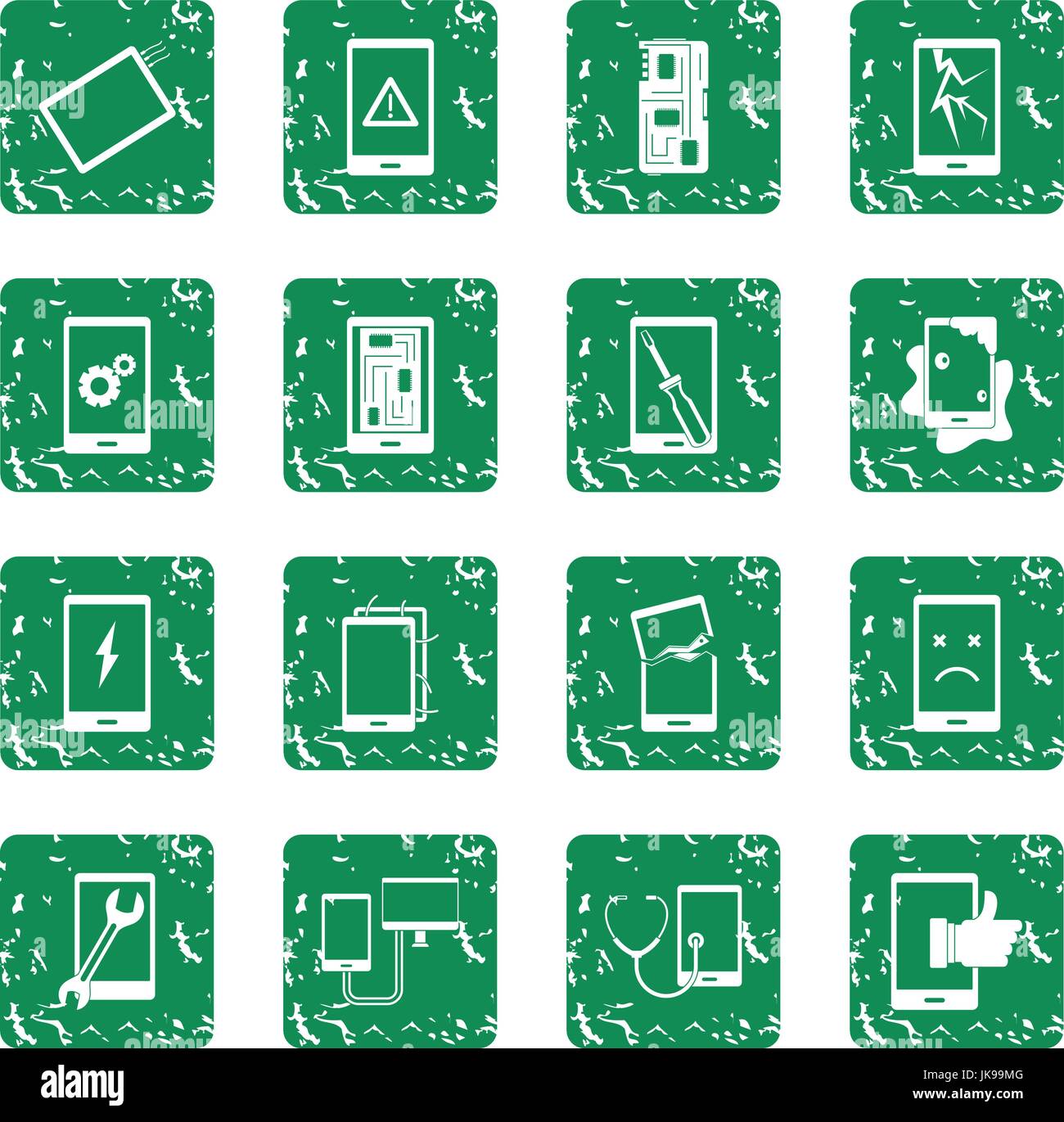 Device repair symbols icons set grunge Stock Vector Image & Art - Alamy