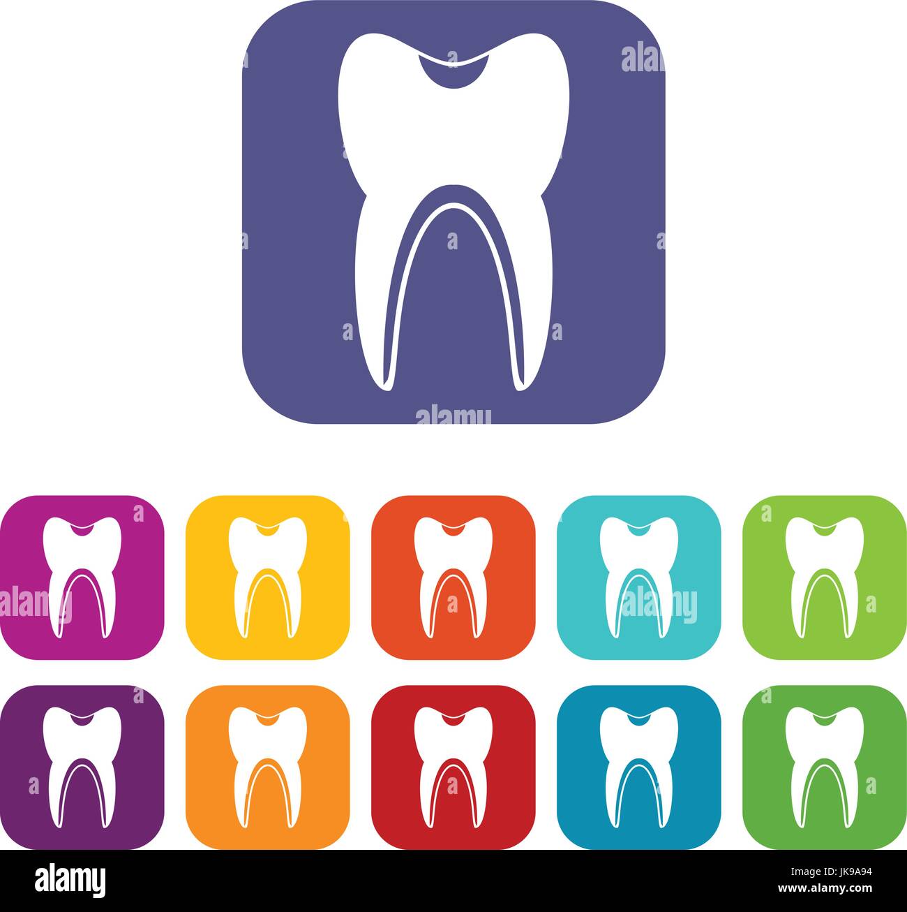 Tooth icons set Stock Vector Image & Art - Alamy