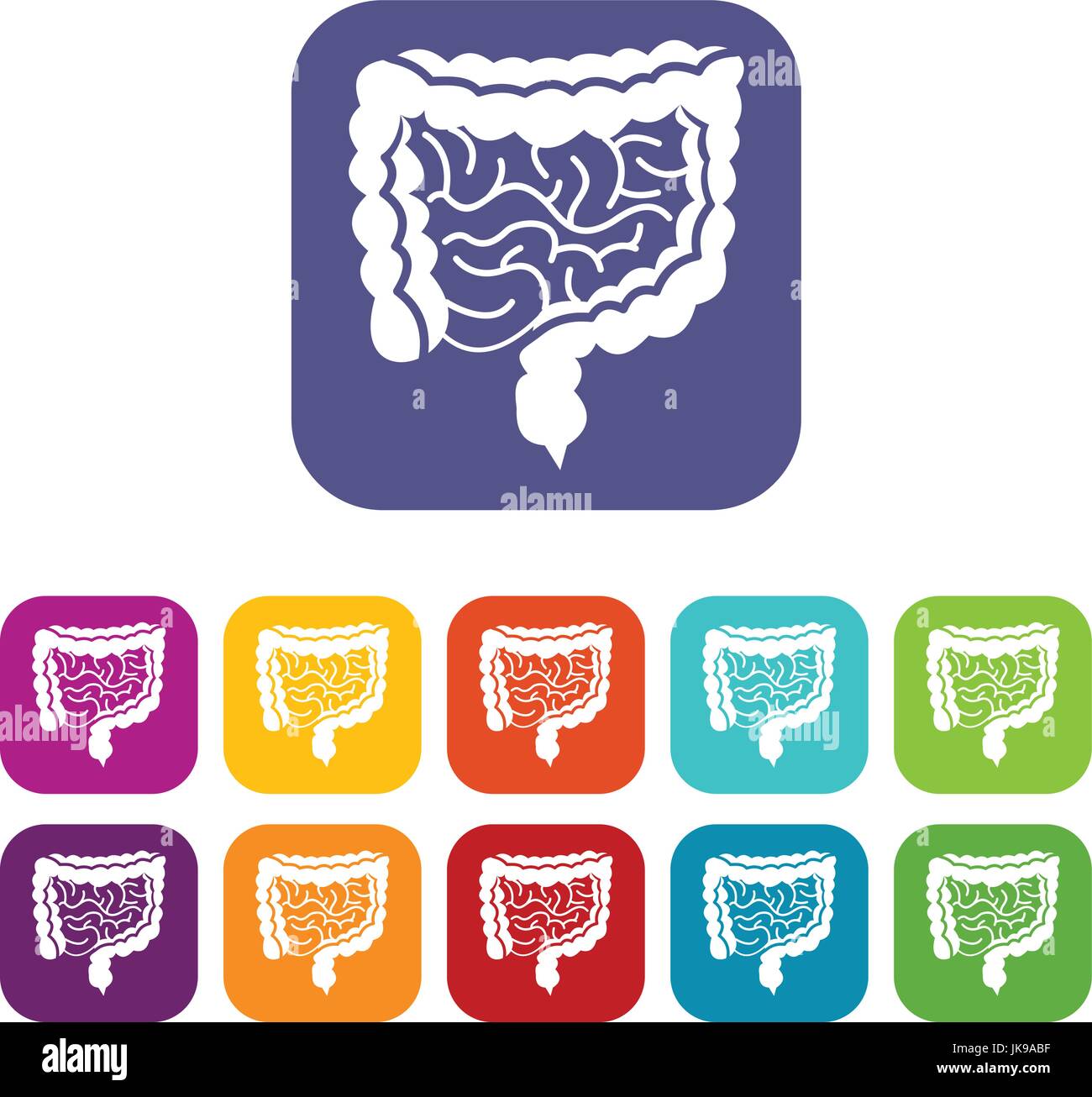 Intestines icons set Stock Vector Image & Art - Alamy