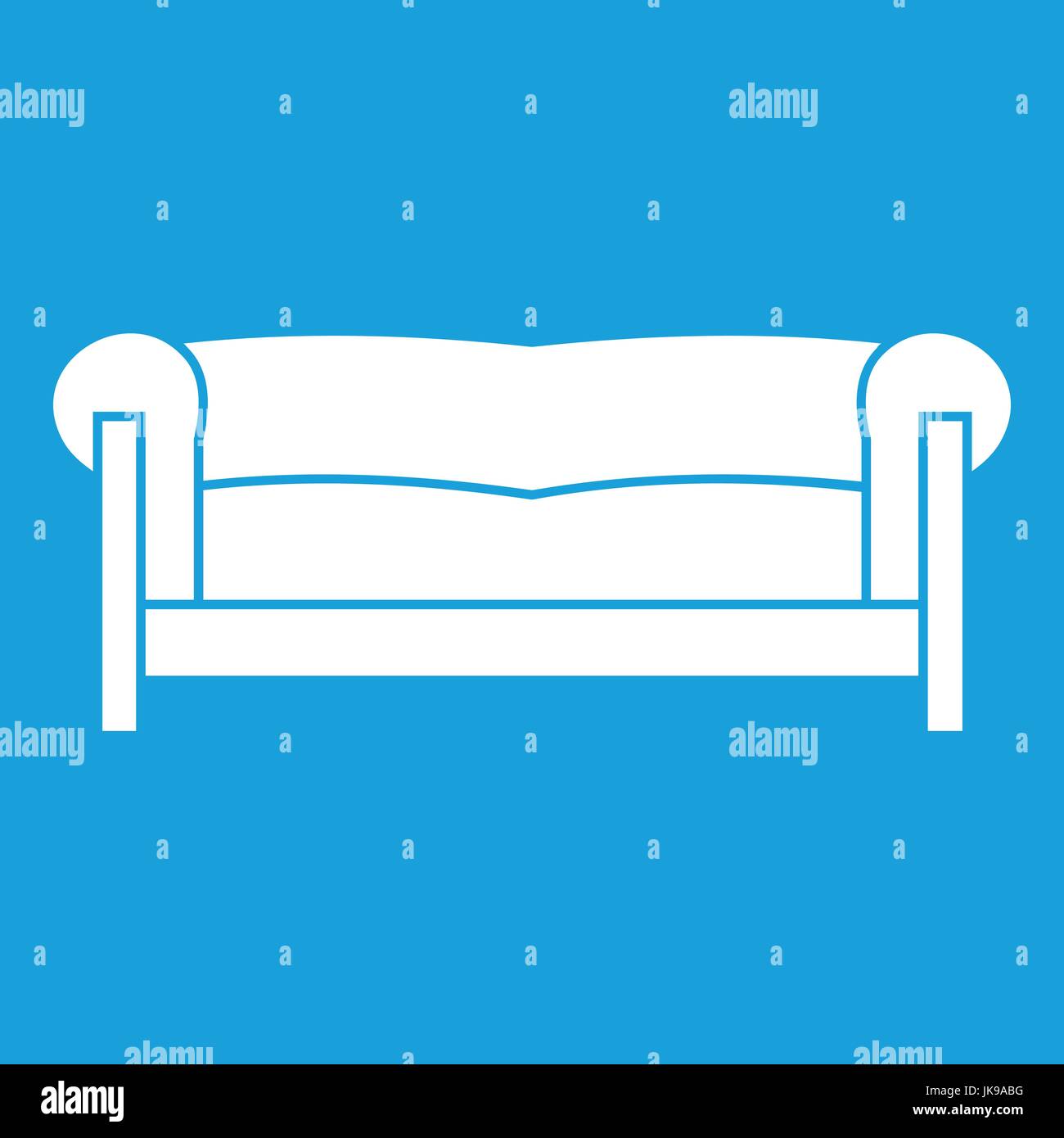 Sofa icon white Stock Vector Image & Art - Alamy