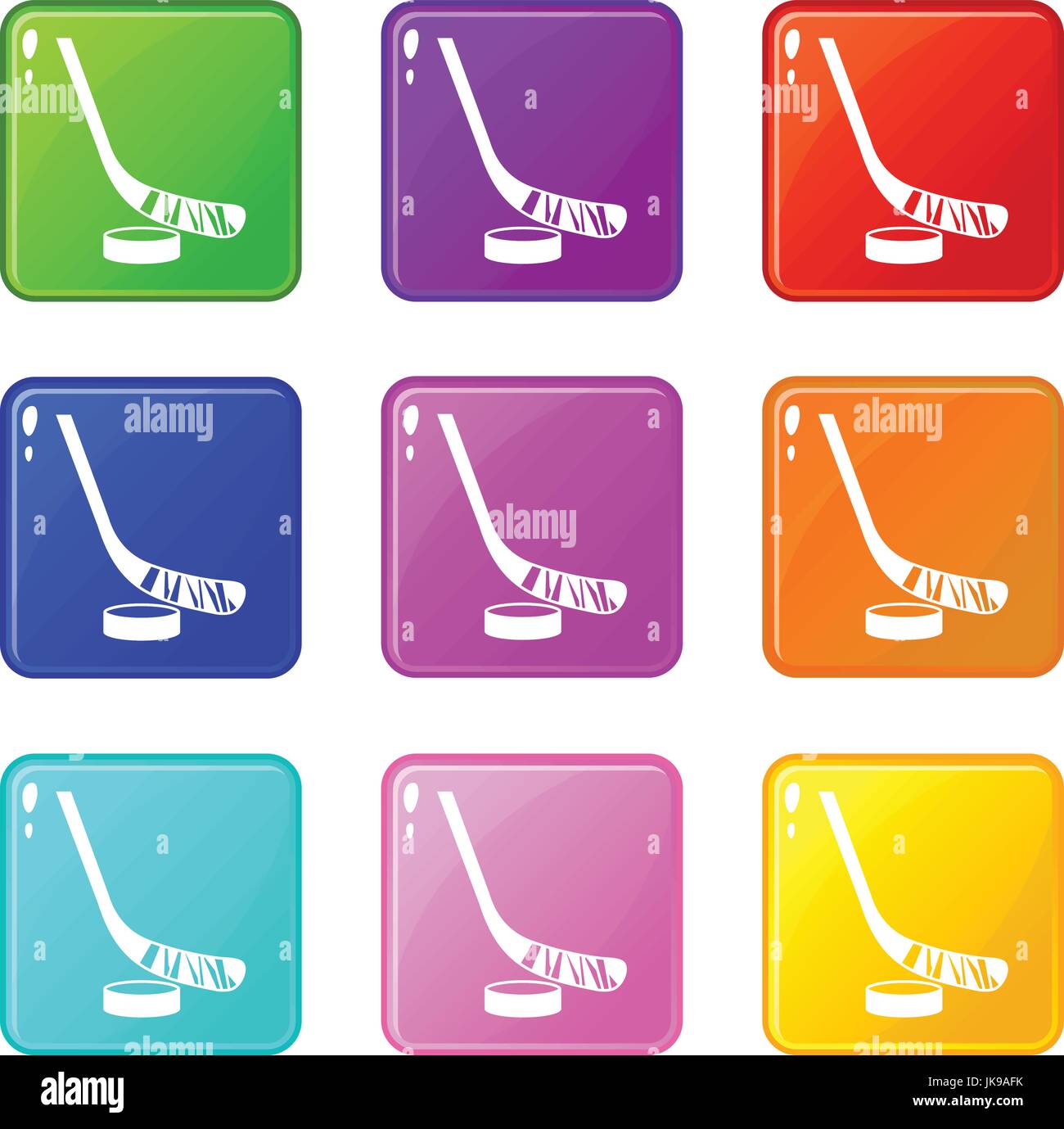 Stick and puck set 9 Stock Vector Image & Art - Alamy