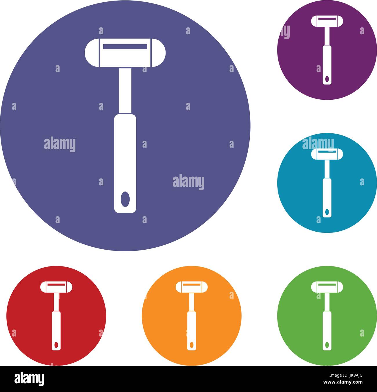 Reflex hammer icons set Stock Vector Image & Art - Alamy