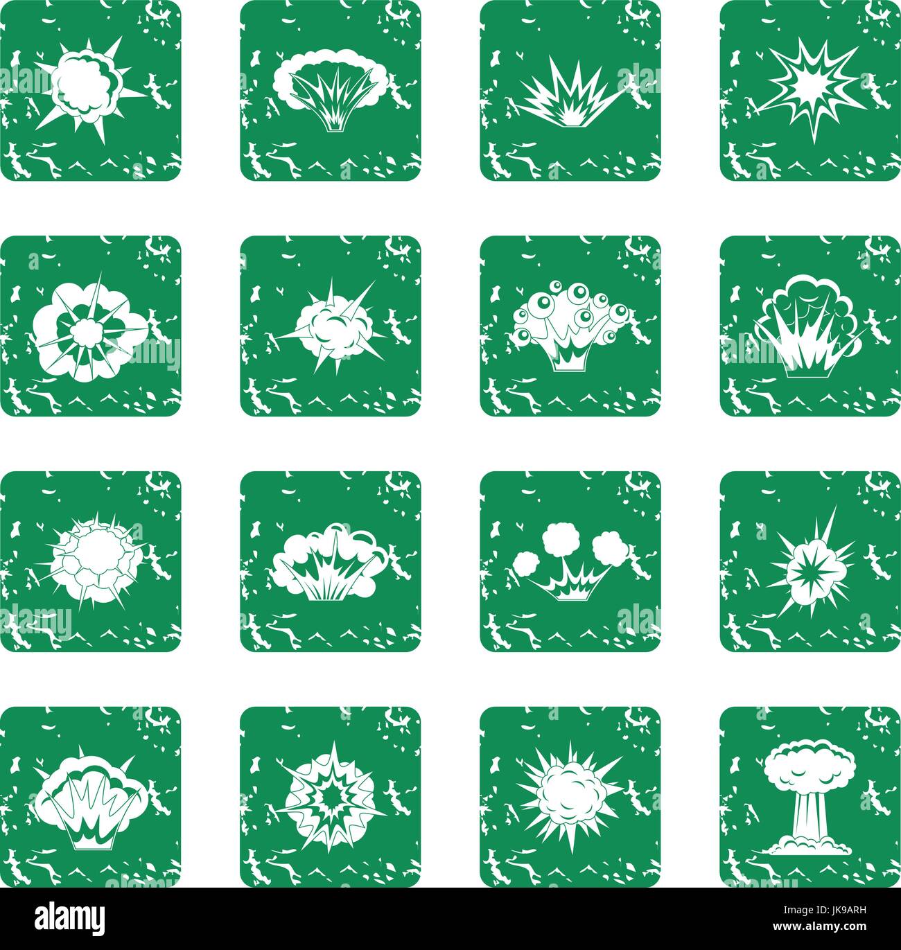 Explosion icons set grunge Stock Vector Image & Art - Alamy