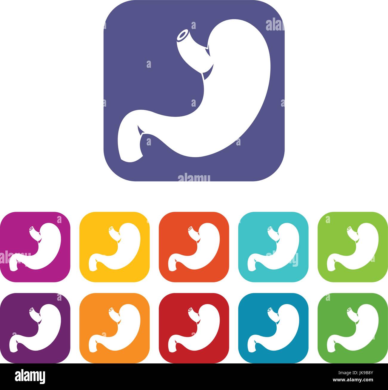 Stomach icons set Stock Vector Image & Art - Alamy