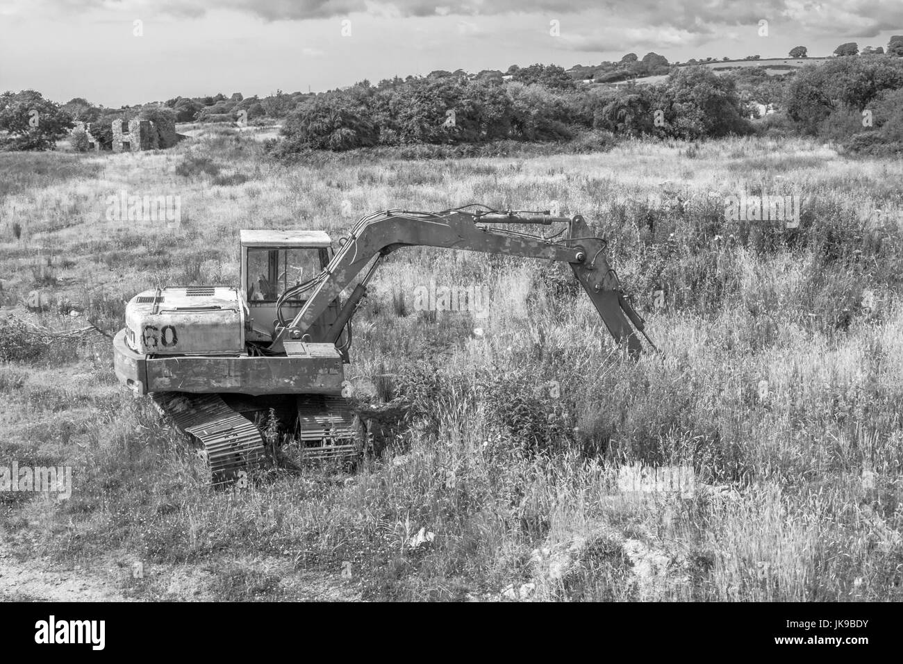 Digger jcb Black and White Stock Photos & Images - Alamy