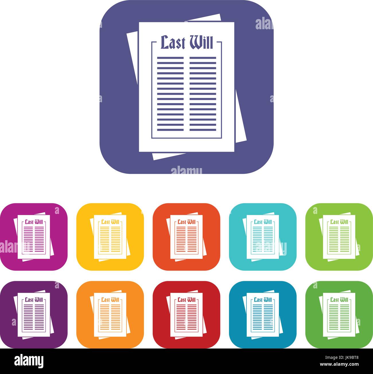 Will icons set Stock Vector Image & Art - Alamy