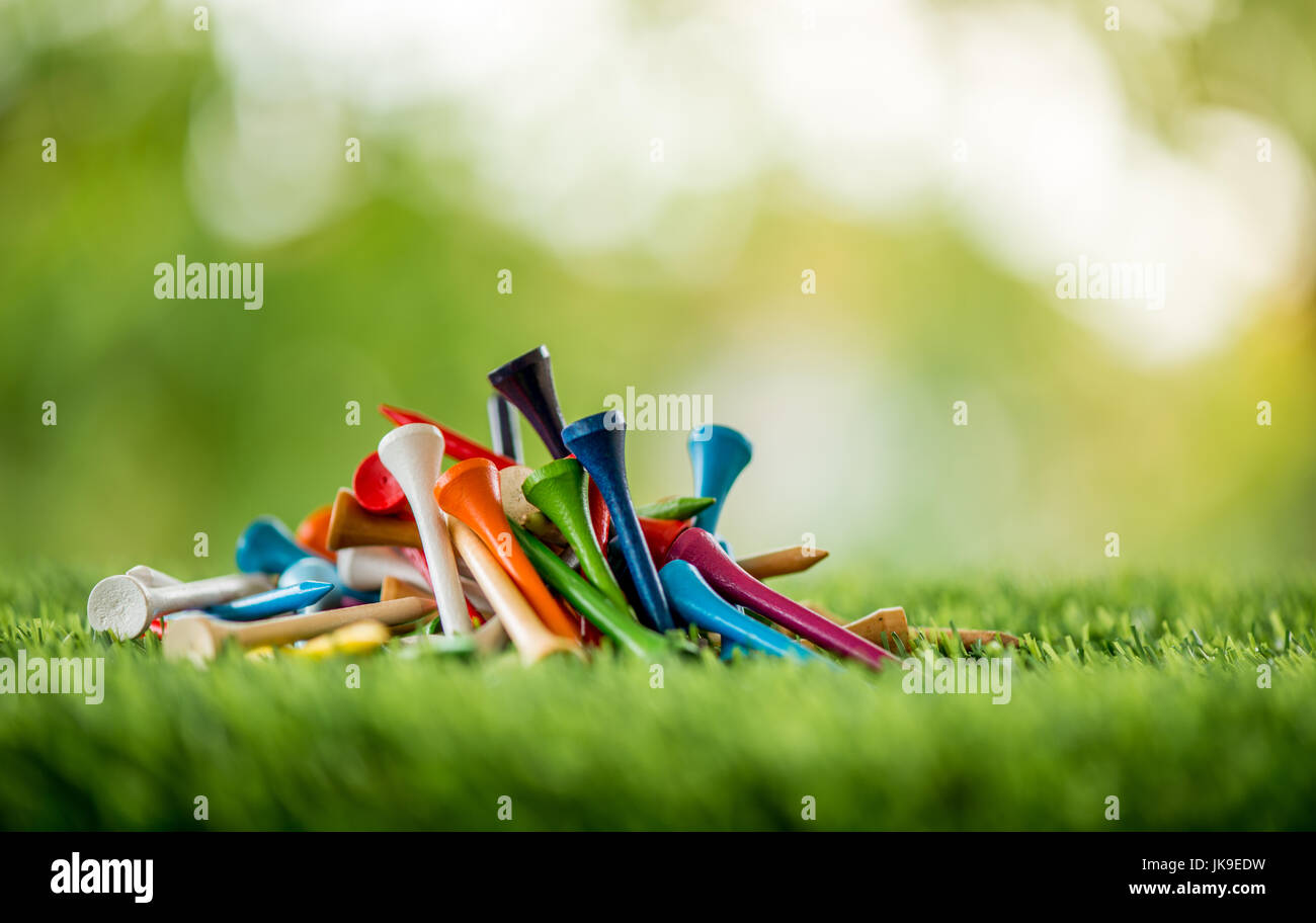 Pile of golf tees hi-res stock photography and images - Alamy