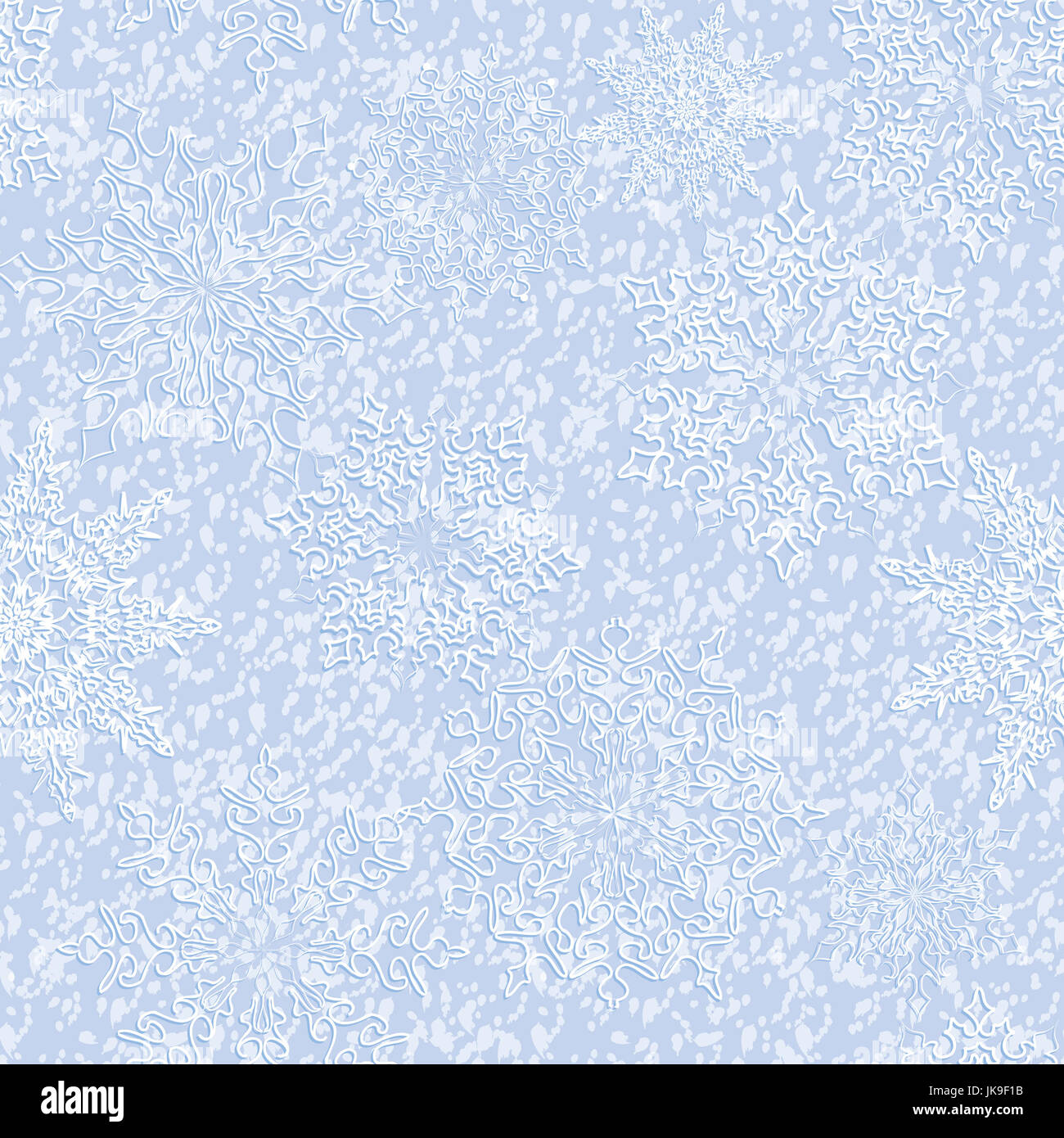 Snow seamless pattern Christmas Winter holiday background Stock Photo ...