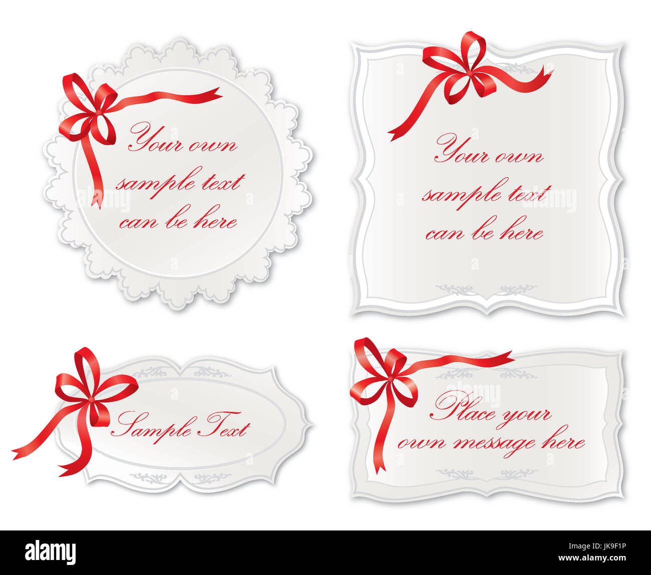 Retro frames set in Cut Out Stock Images & Pictures - Alamy