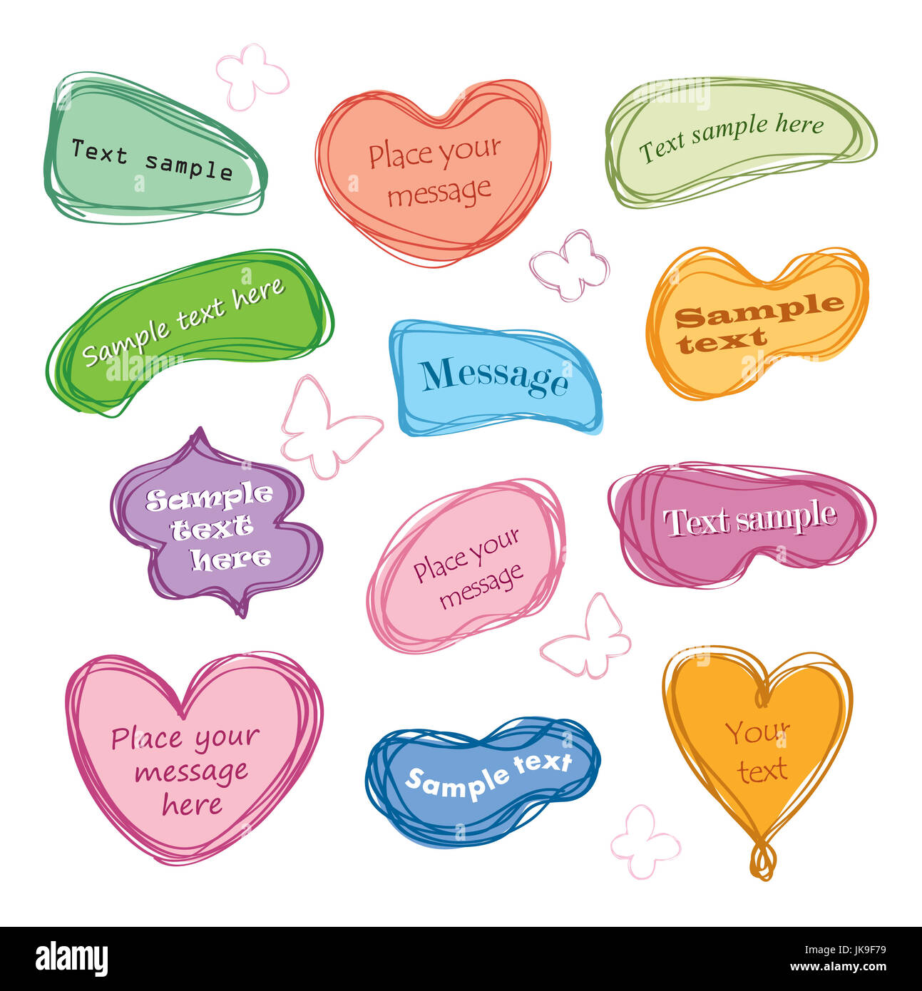 Scrapbook design elements set hi-res stock photography and images - Alamy