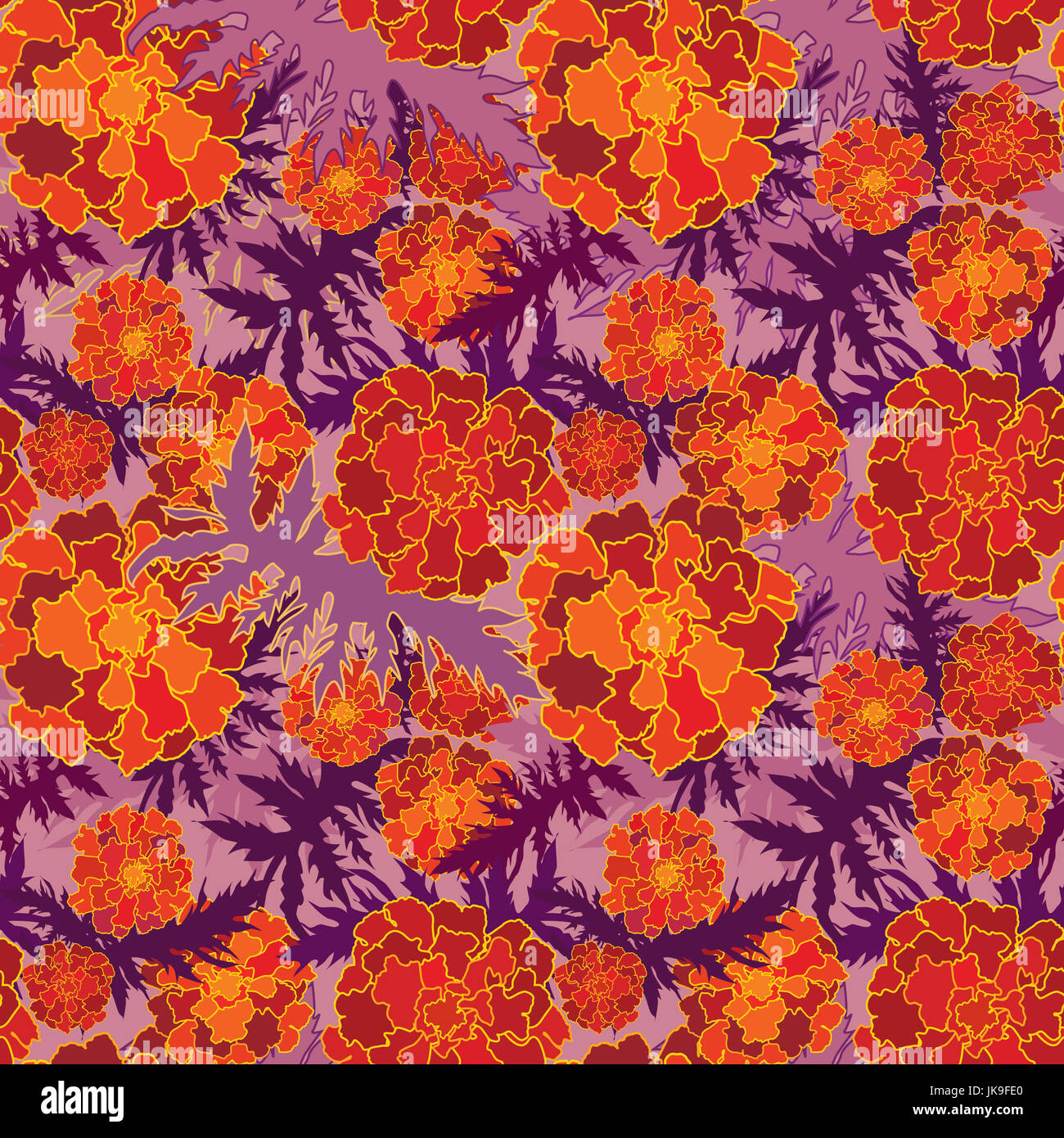 Floral seamless pattern. Flower background. Flourish garden Stock Photo ...