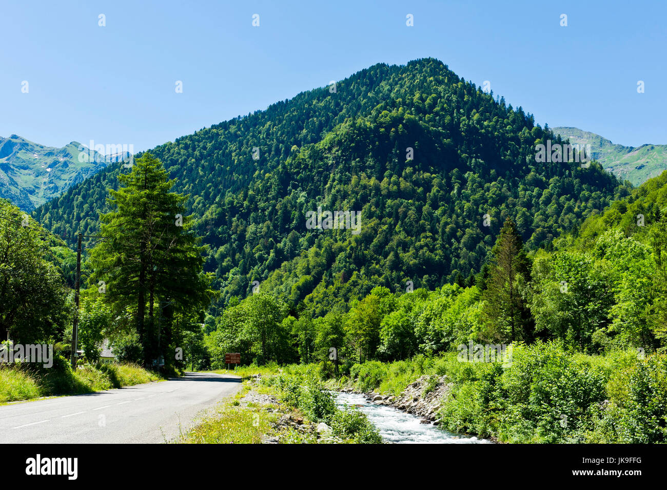 The mountains of the High Pyrenees, Hautes-Pyrenees, Occitanie, France ...