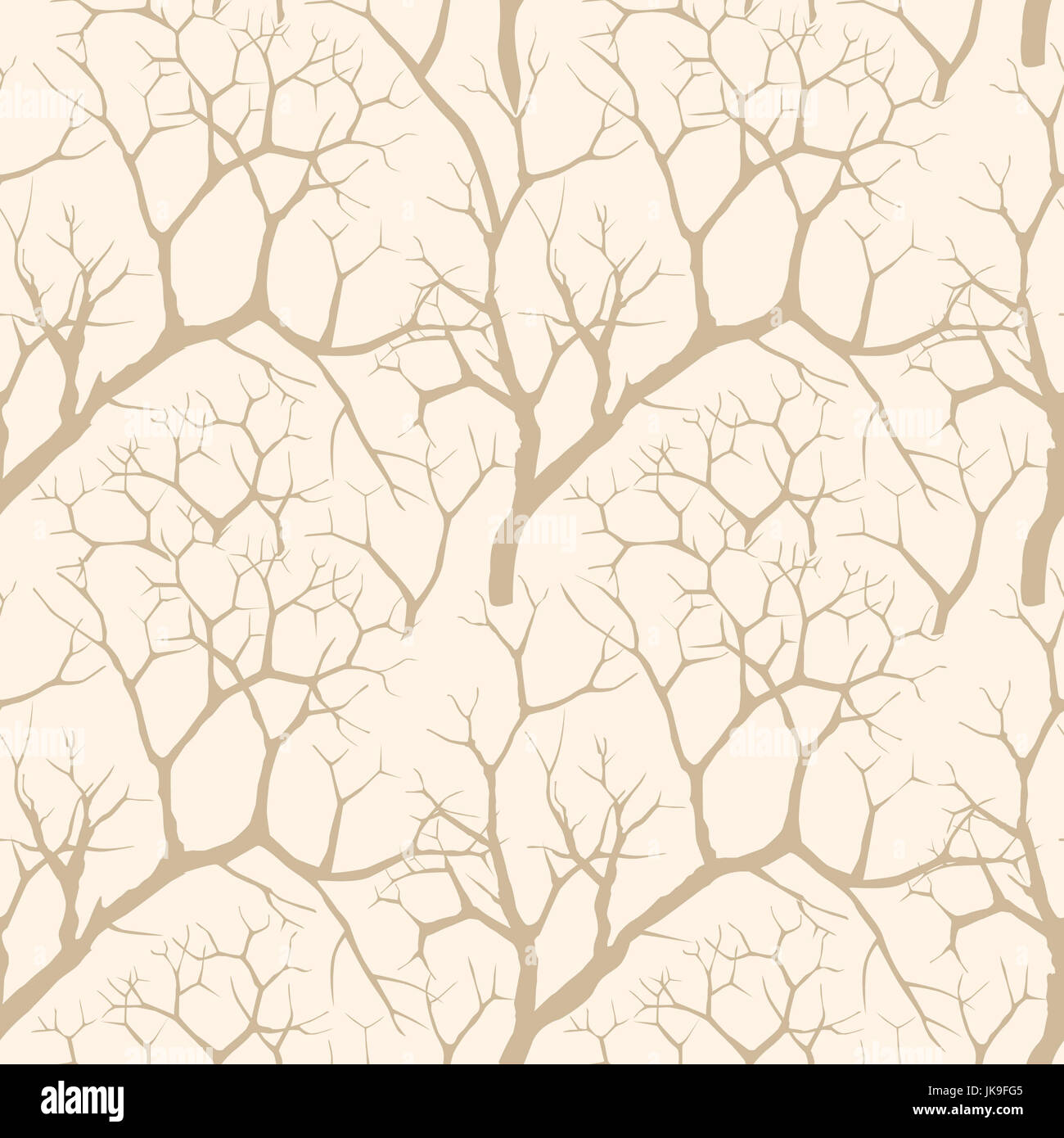 Nature seamless pattern. Forest tiled background. Trees and birds ...