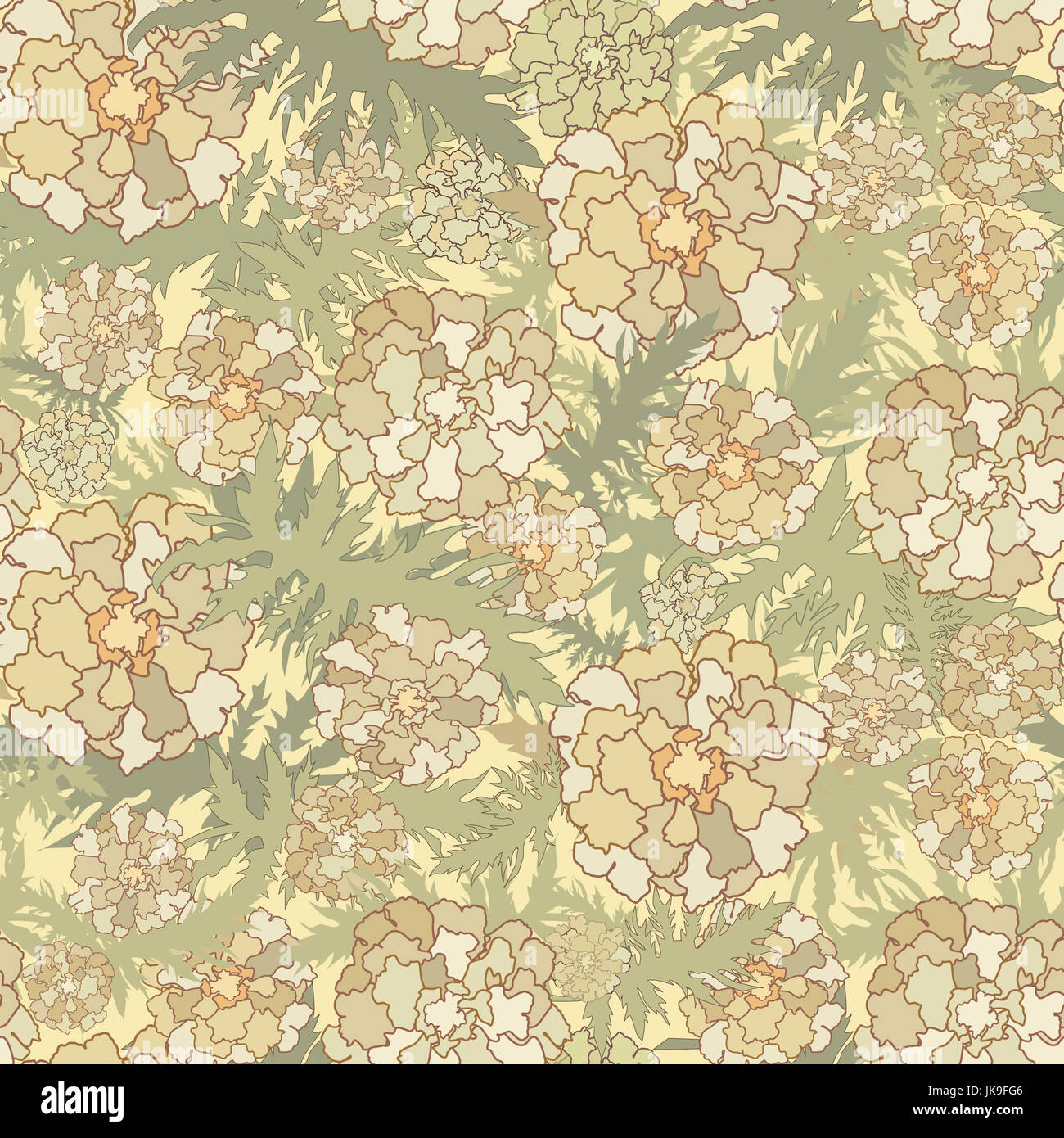 Floral pattern with leaves, Leaf swirl seamless background. Nature ...