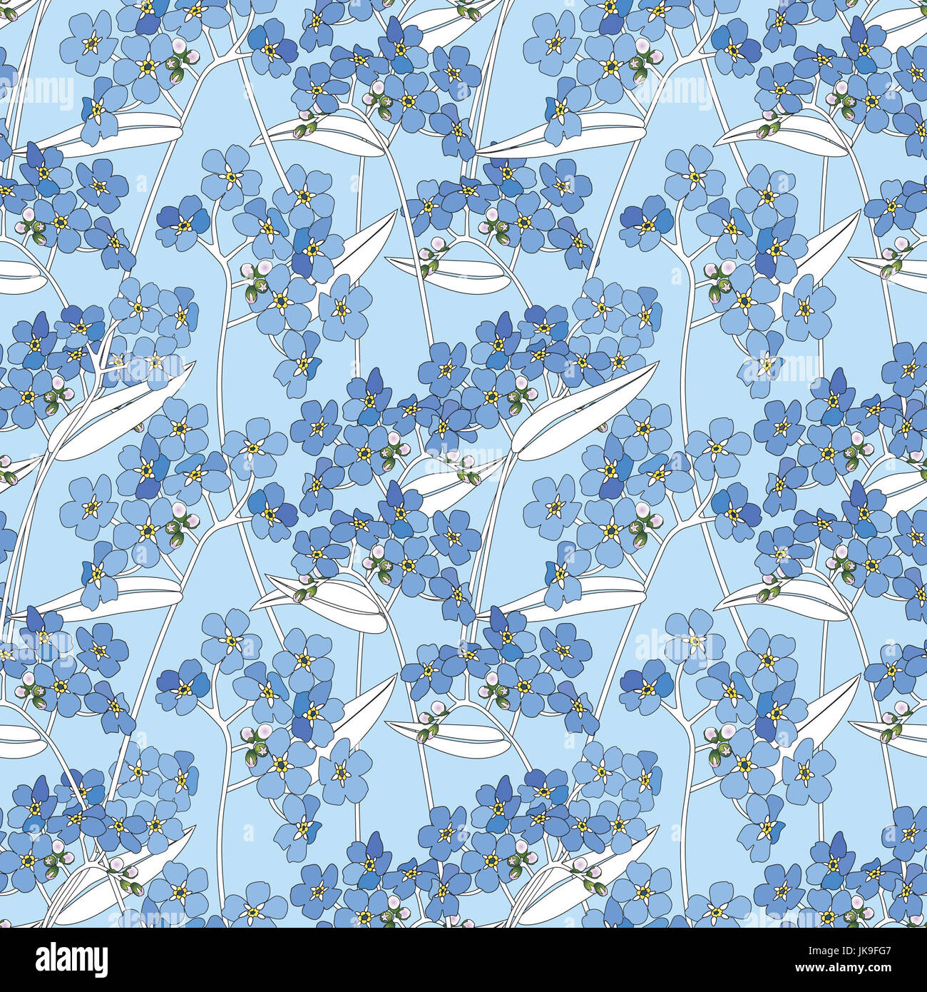 Floral seamless pattern. Spring flower wallpaper Stock Photo - Alamy