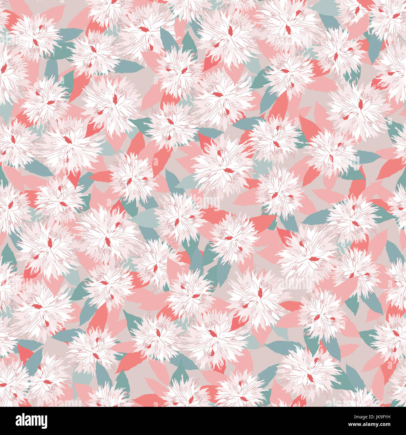 Floral seamless pattern. Flower background. Garden nature ornament ...
