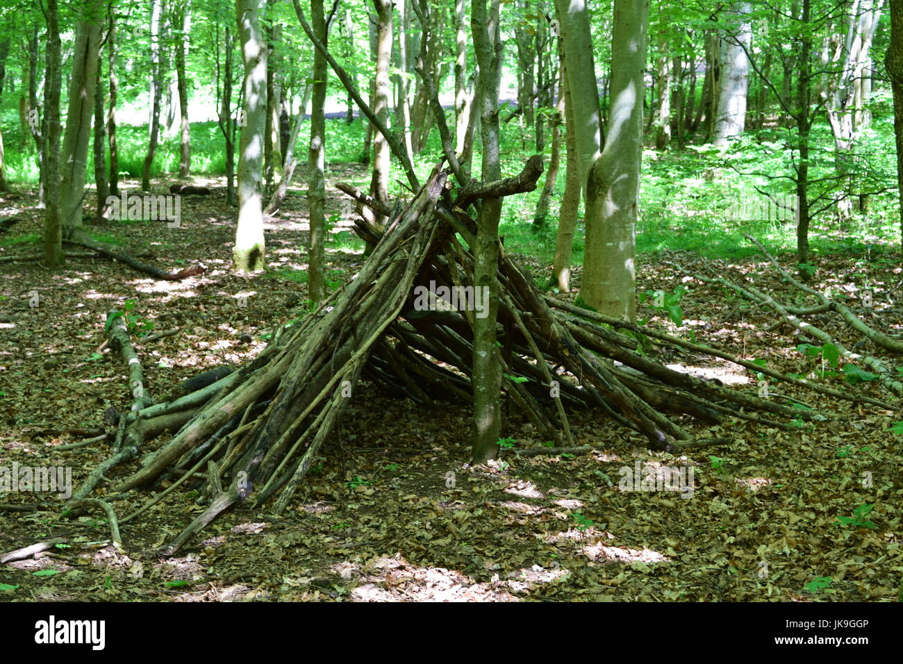 Wooden wigwam hi-res stock photography and images - Alamy