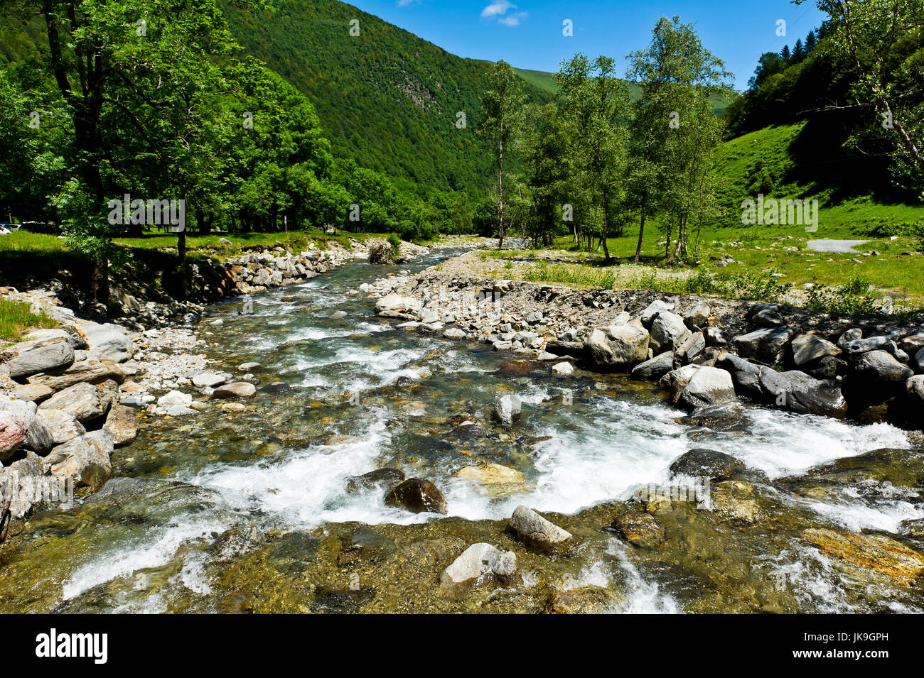 The mountains of the High Pyrenees, Vallee du Lys, Bagnères-de-Luchon ...