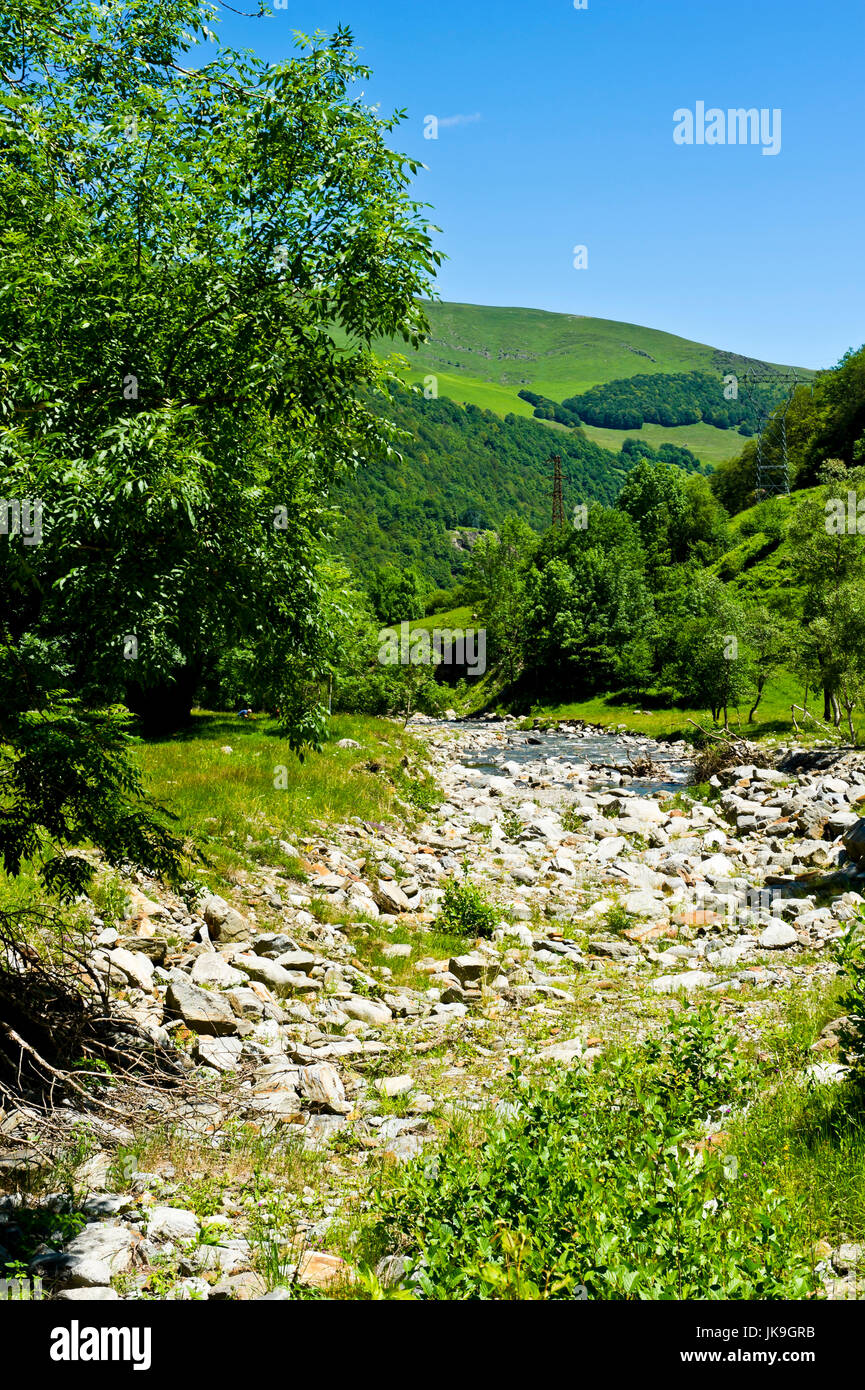 The mountains of the High Pyrenees, Vallee du Lys, Bagnères-de-Luchon ...