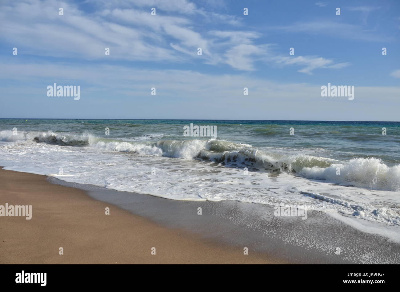 Spring time along the beach Stock Photo - Alamy