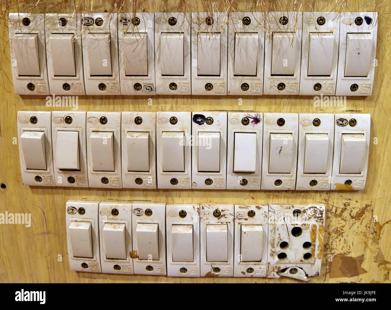 Light switches hi-res stock photography and images - Alamy