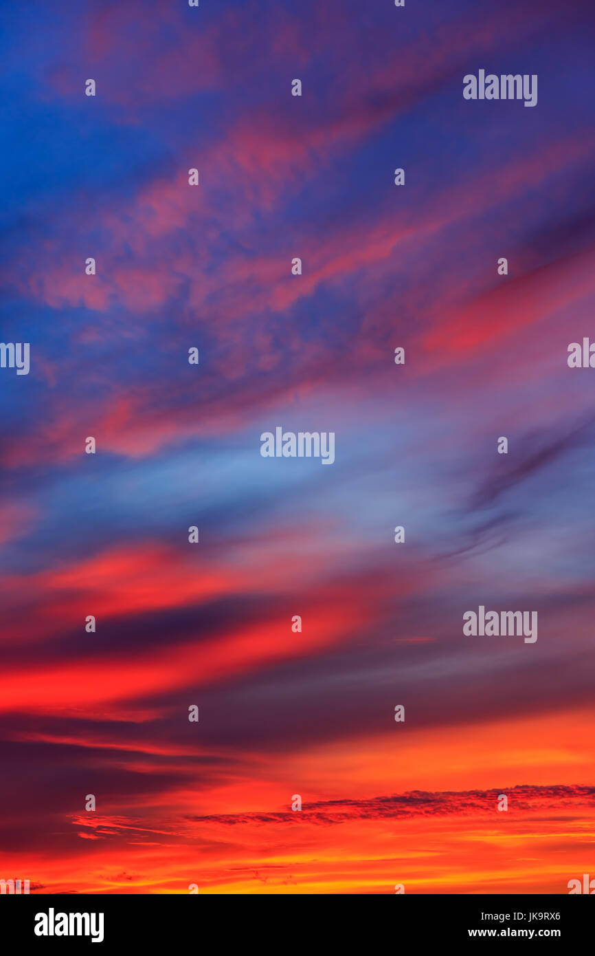 Magic Unreal Colorful Sky at Sunrise Stock Photo - Alamy