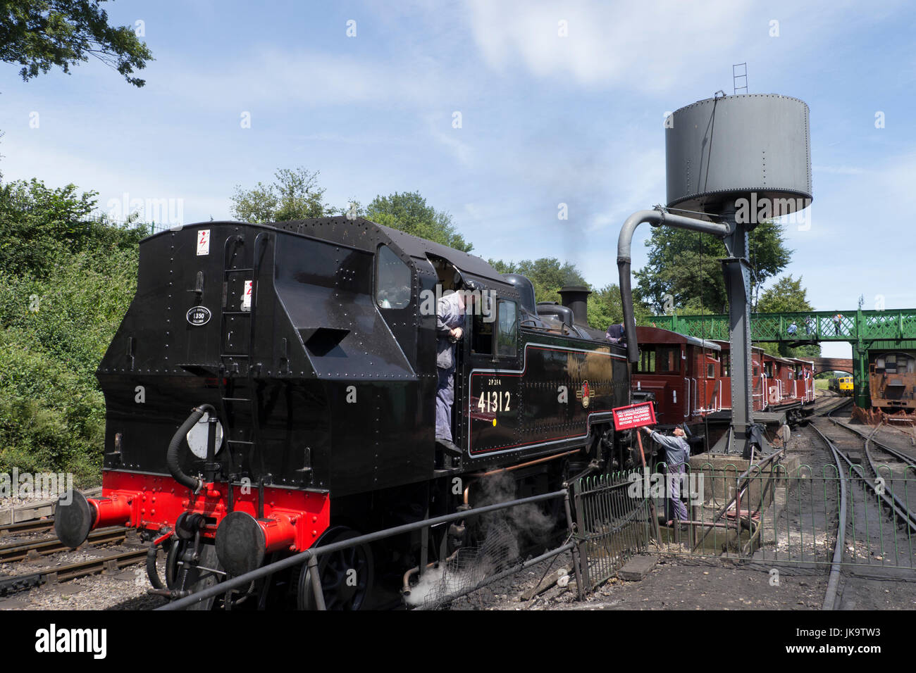 London Midland and Scottish Class 2MT 2-6-2 Tank Locomotive No 41312 ...