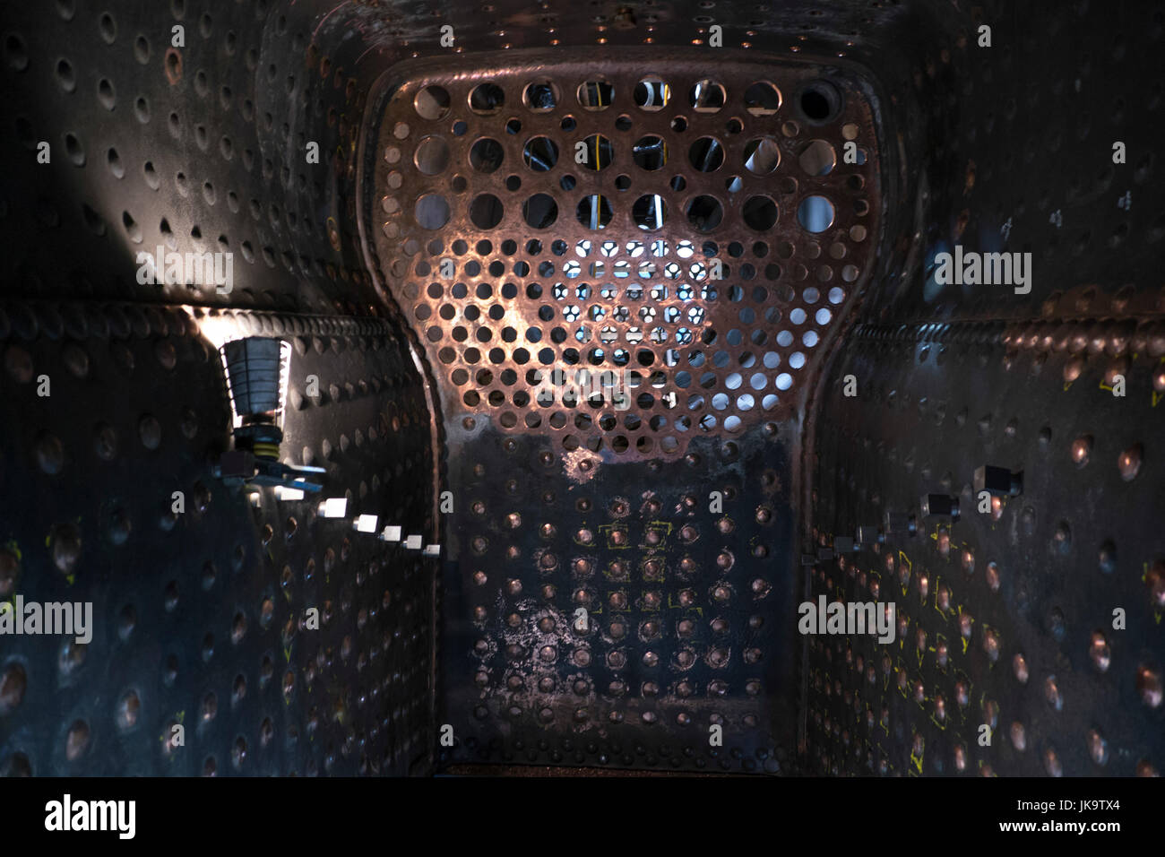 Steam Locomotive Firebox Under Refurbishment at the Mid Hants Railway’s ...