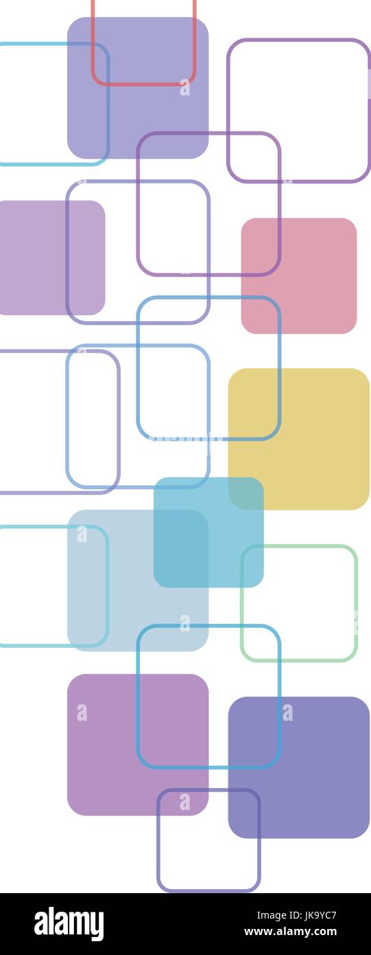 rounded rectangle abstract white background, geometric template ...