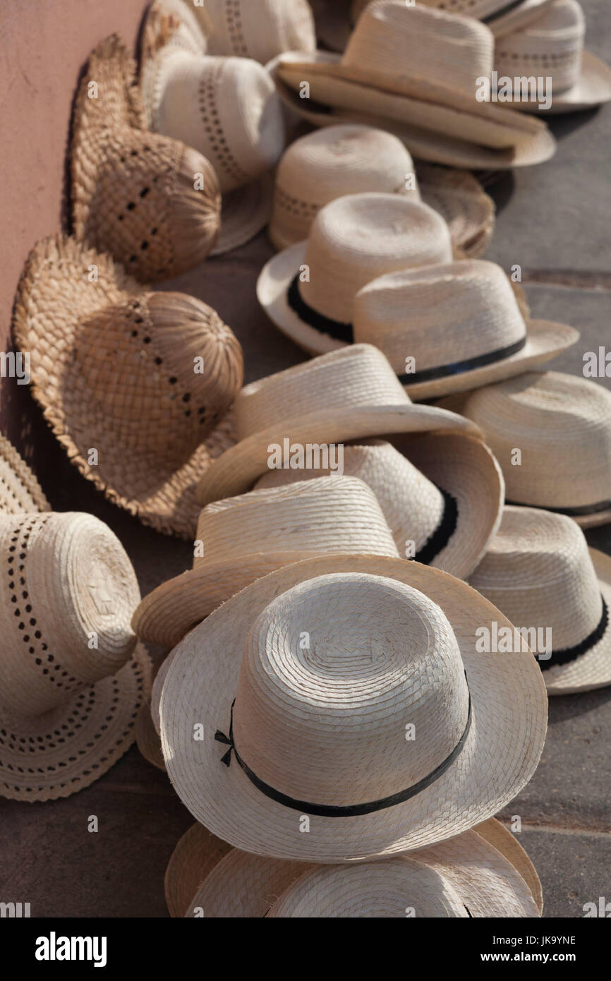 Cuba, Sancti Spiritus Province, Trinidad, Cuban Souvenirs, straw hats ...
