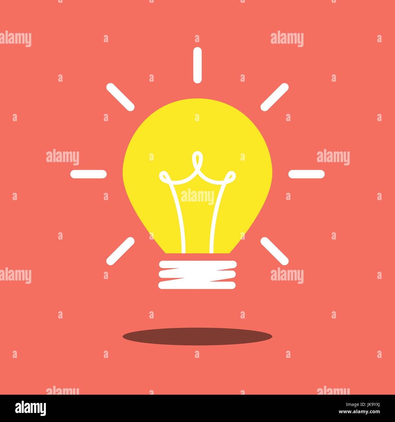 idea light bulb icon, vector illustration Stock Vector Image & Art - Alamy
