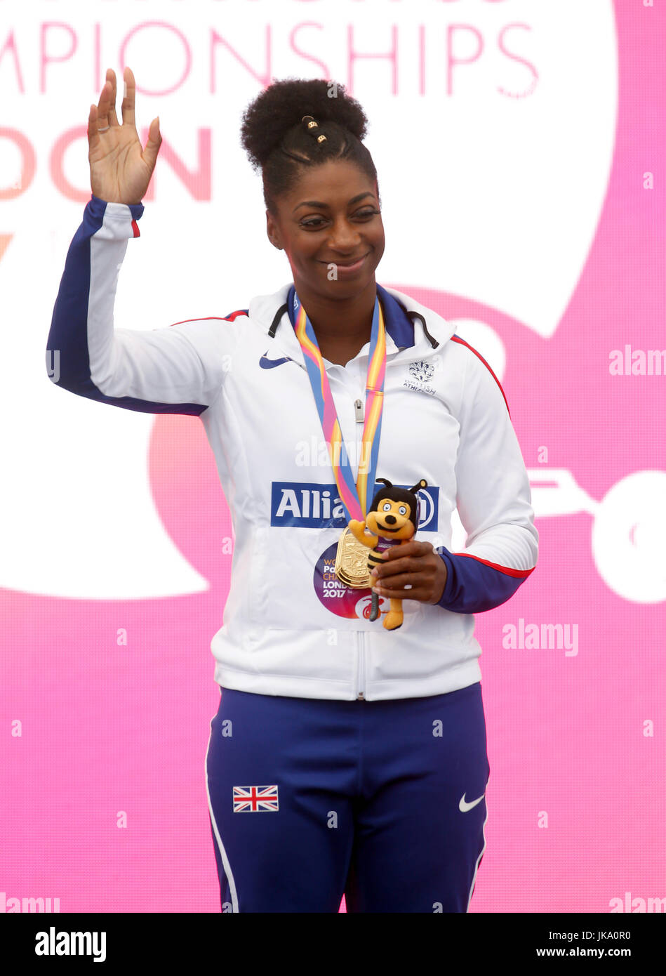 Gold medallist Great Britain's Kadeena Cox in the Women's 400m T38 ...