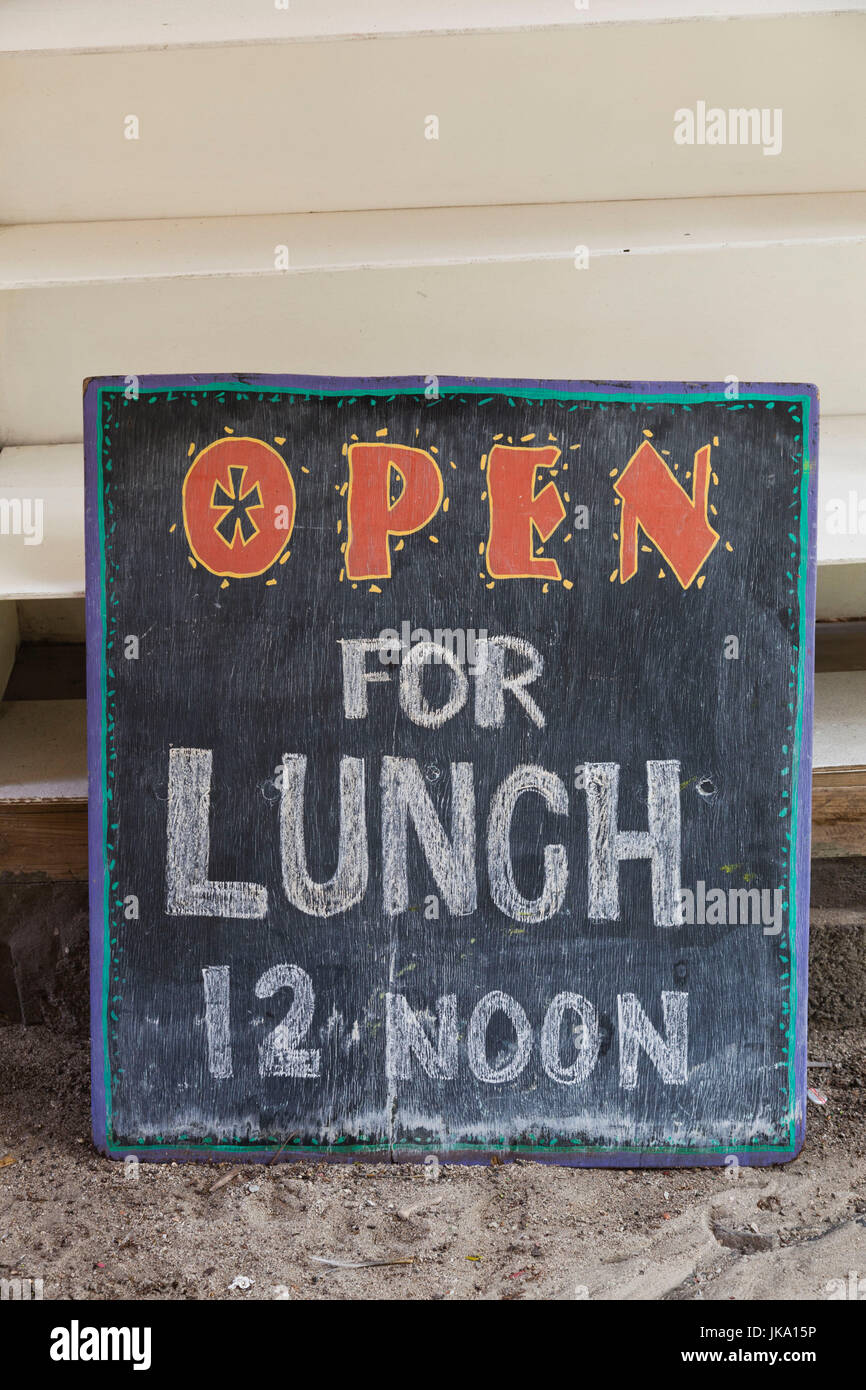 St. Vincent and the Grenadines, Bequia, Port Elizabeth, beachfront cafe ...