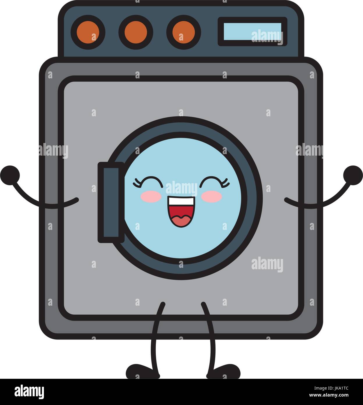 kawaii washing machine icon Stock Vector Image & Art - Alamy