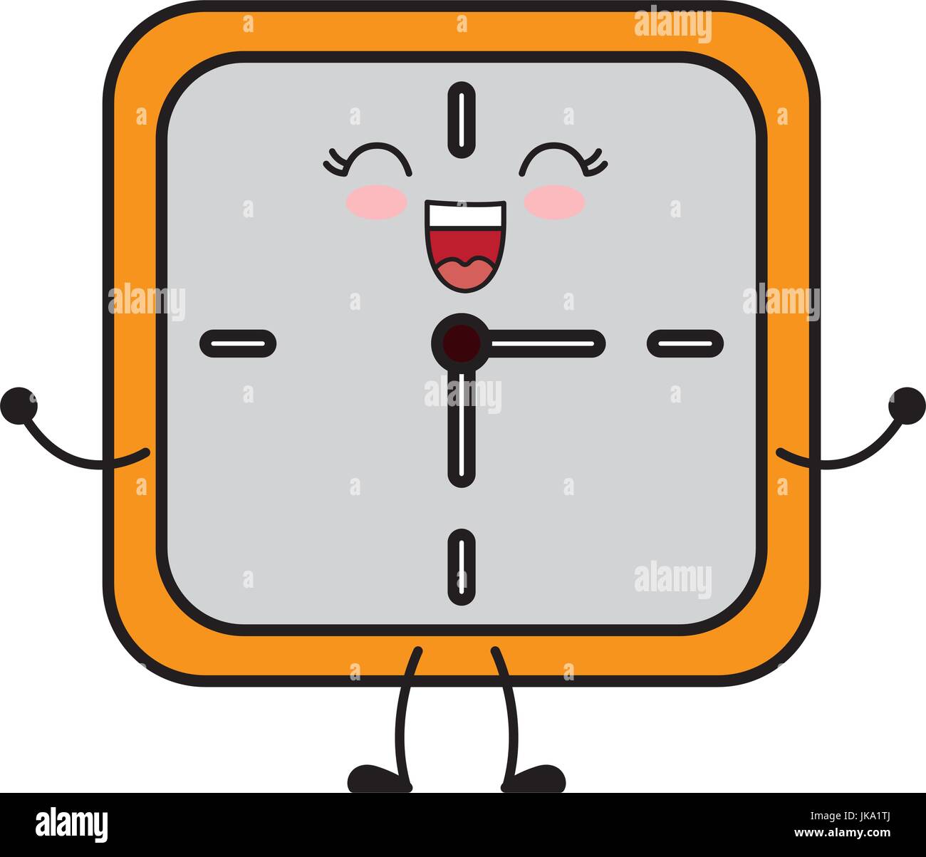 kawaii clock icon Stock Vector Image & Art - Alamy