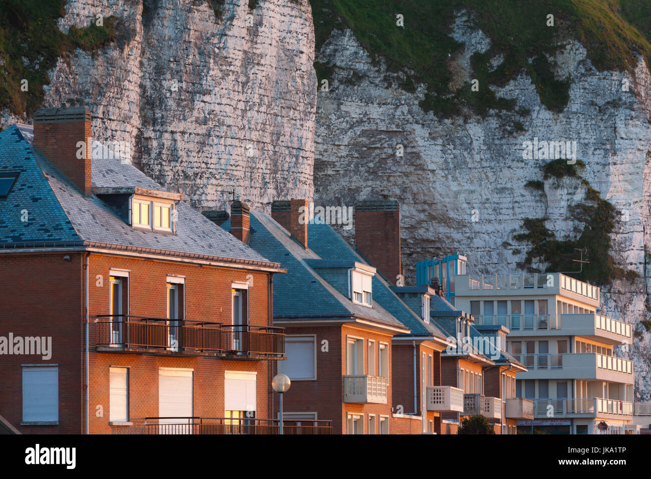 France, Normandy Region, Seine-Maritime Department, Dieppe, cliffs and ...