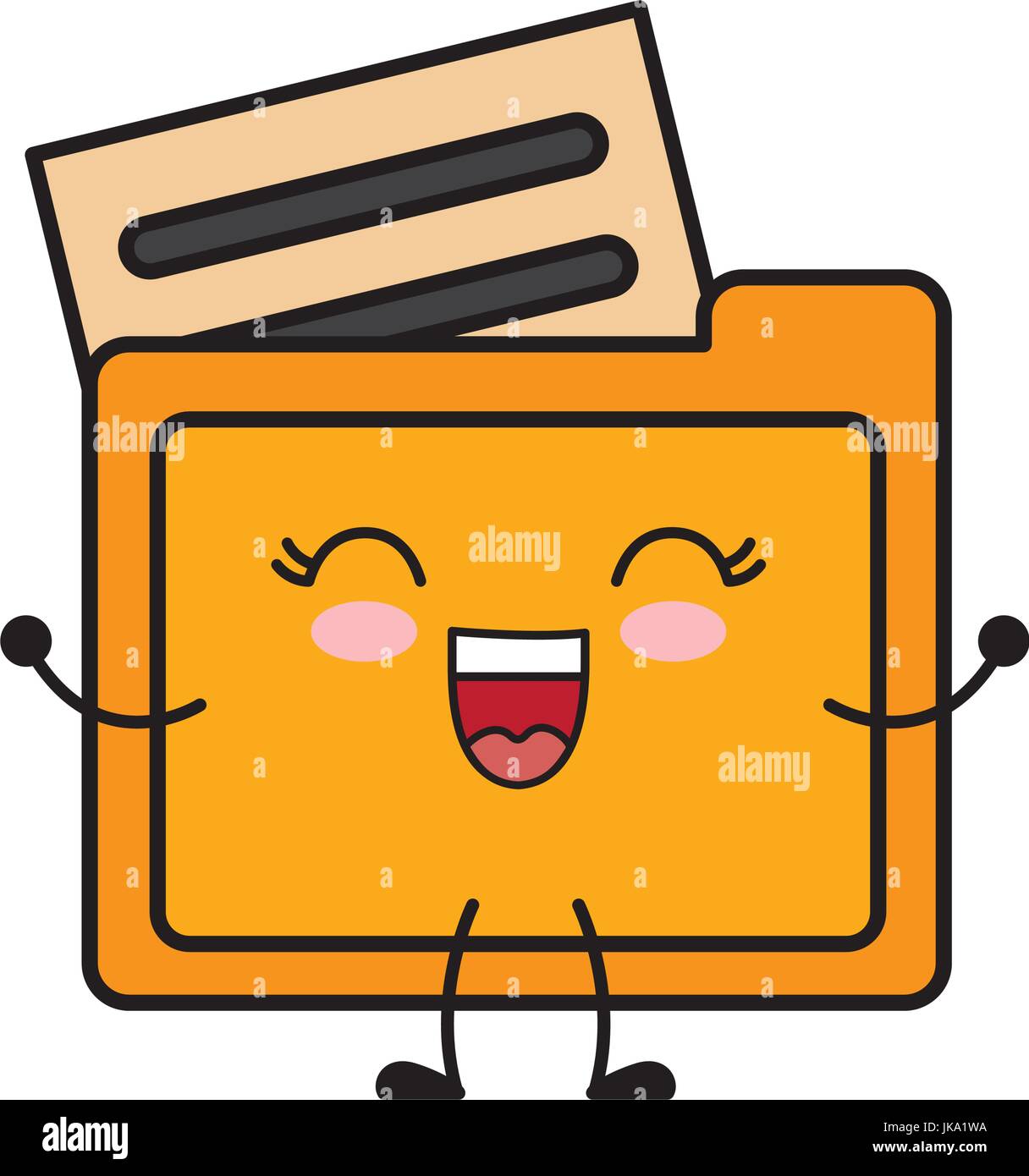 kawaii folder icon Stock Vector Image & Art - Alamy
