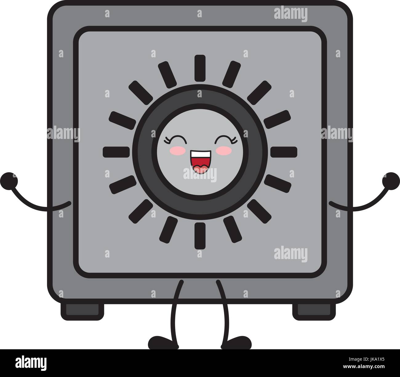 kawaii safe box icon Stock Vector Image & Art - Alamy