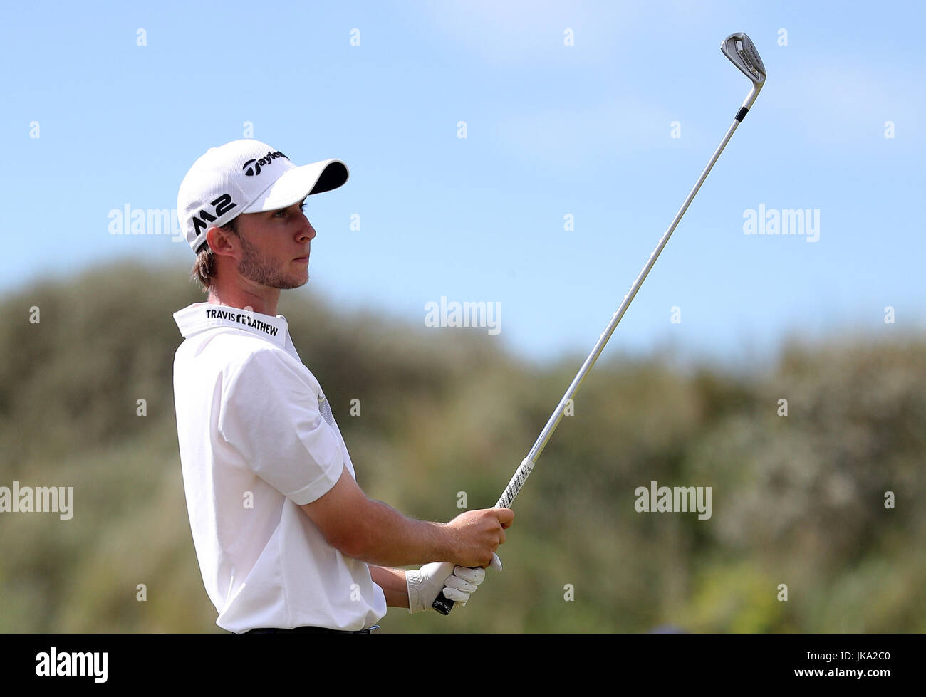 Canada's Austin Connelly takes his second shot on the 3rd during day ...