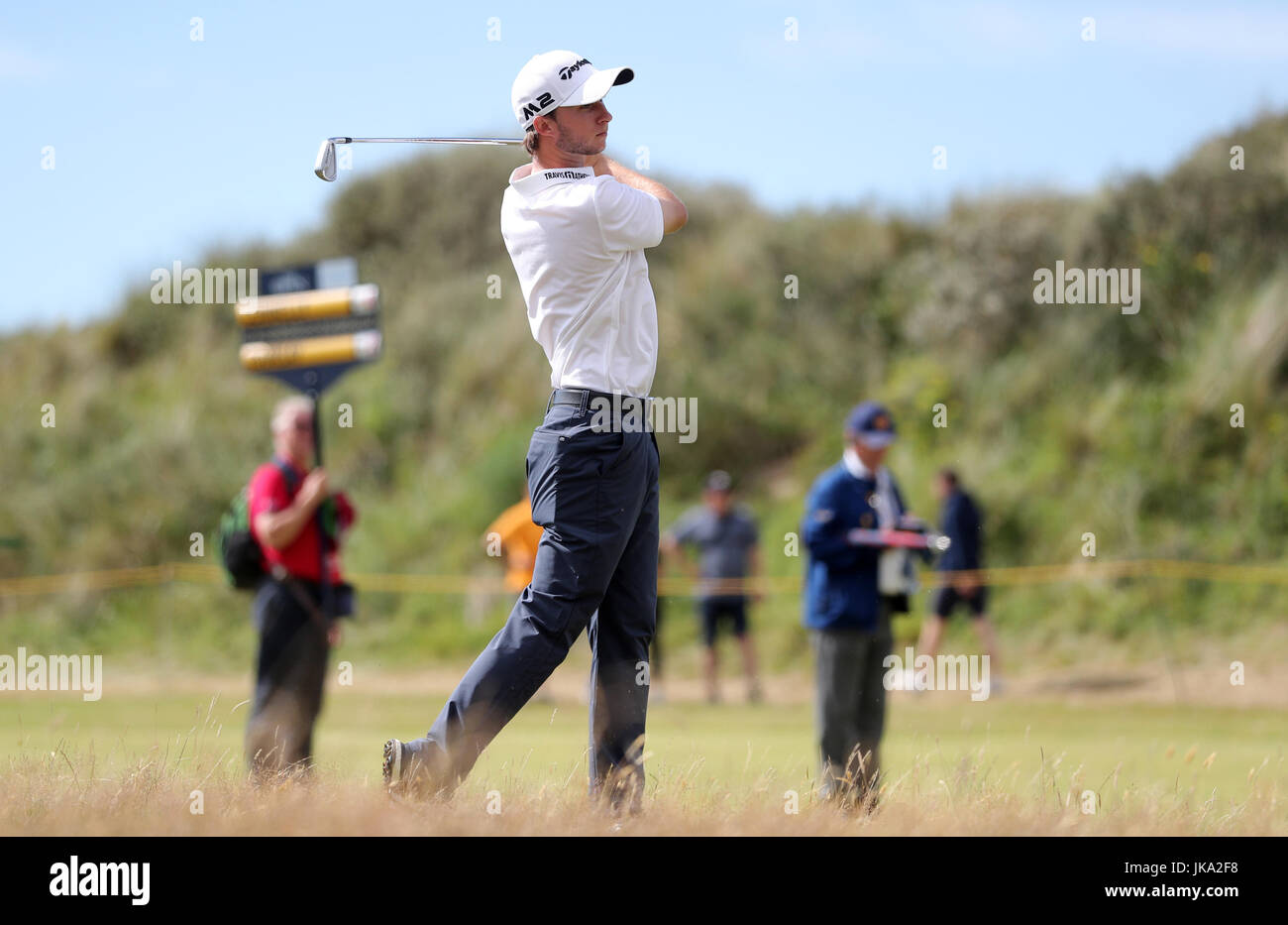 Canada's Austin Connelly takes his second shot on the 3rd during day ...